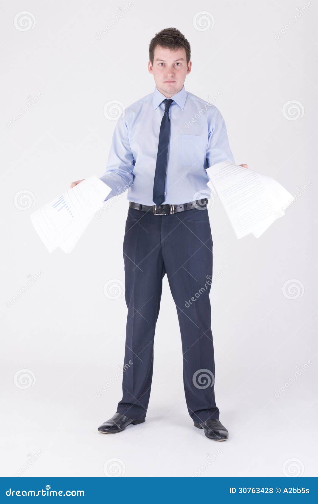A man waving papers stock photo. Image of trousers, casual - 30763428