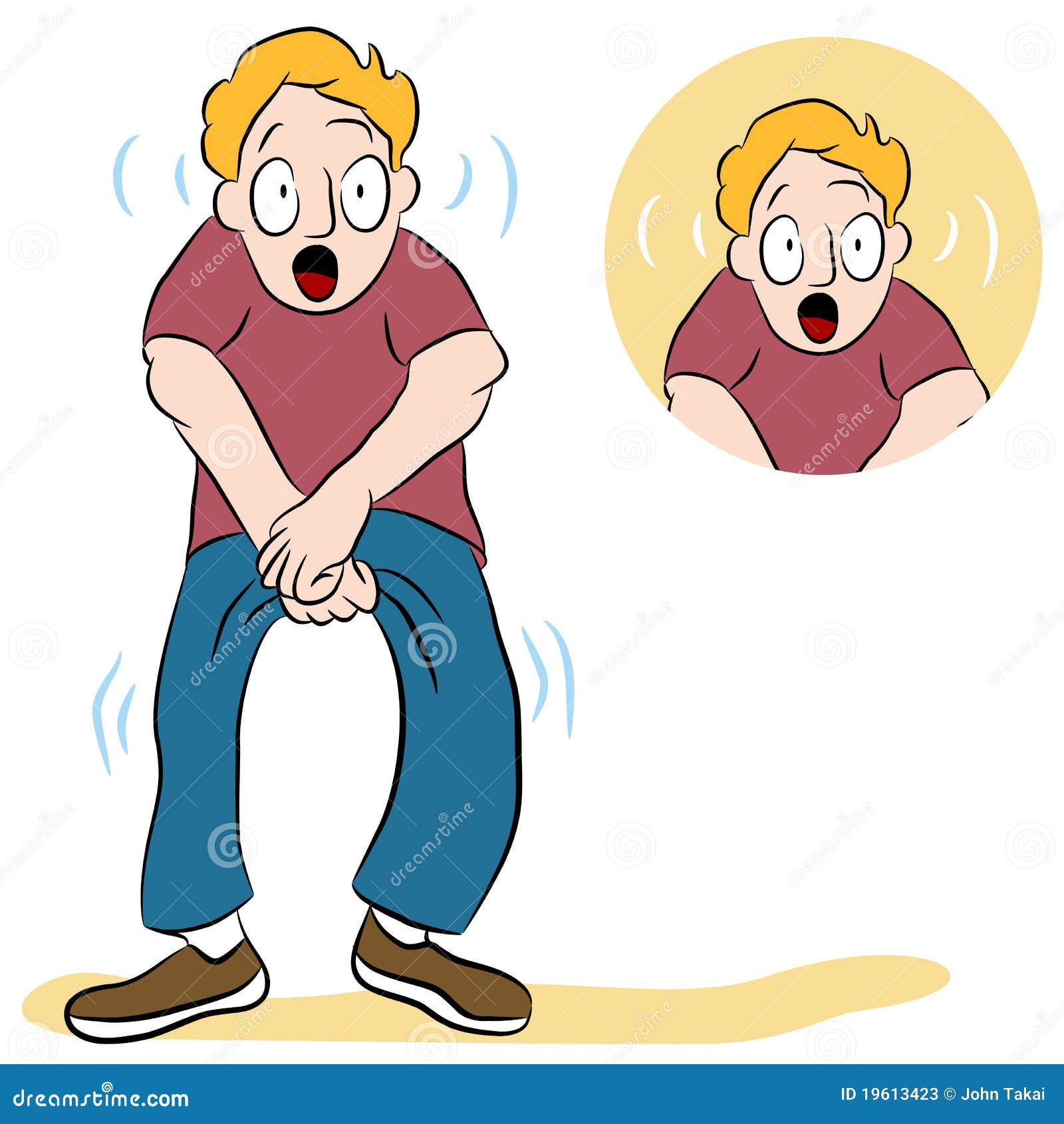 Man with a Weak Bladder stock vector. Illustration of expression - 19613423 Man with a Weak Bladder stock vector. Illustration of expression - 19613423