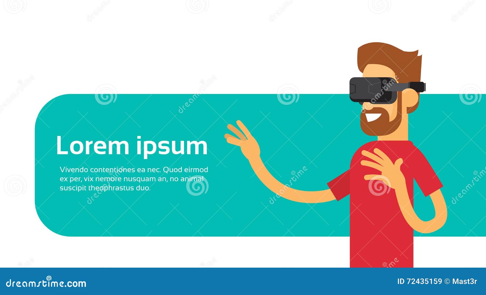 VR Glasses And Hand Tracking Controllers Cartoon Vector | CartoonDealer ...