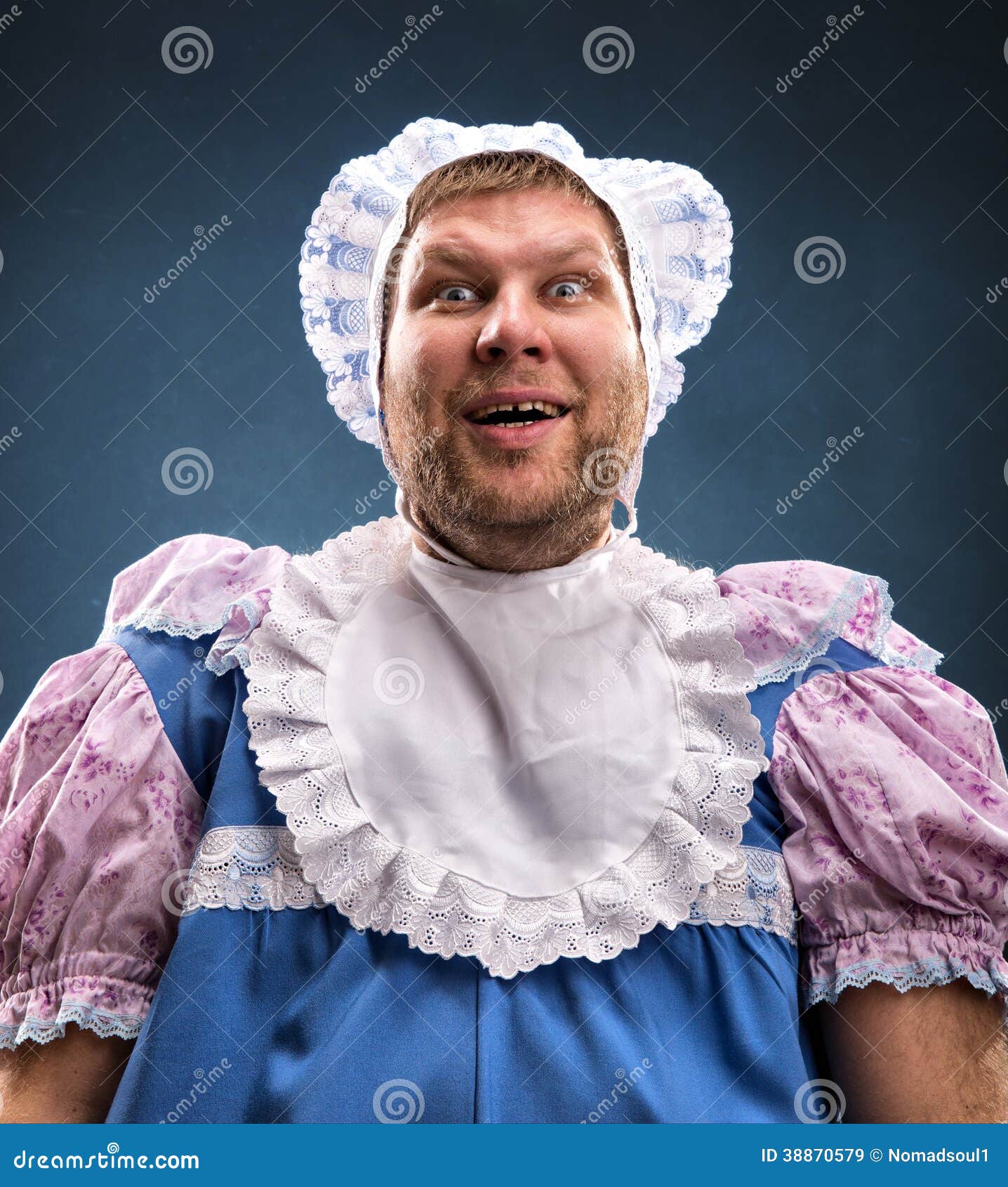 Man weared as baby stock image. Image of actor, eyes - 38870579