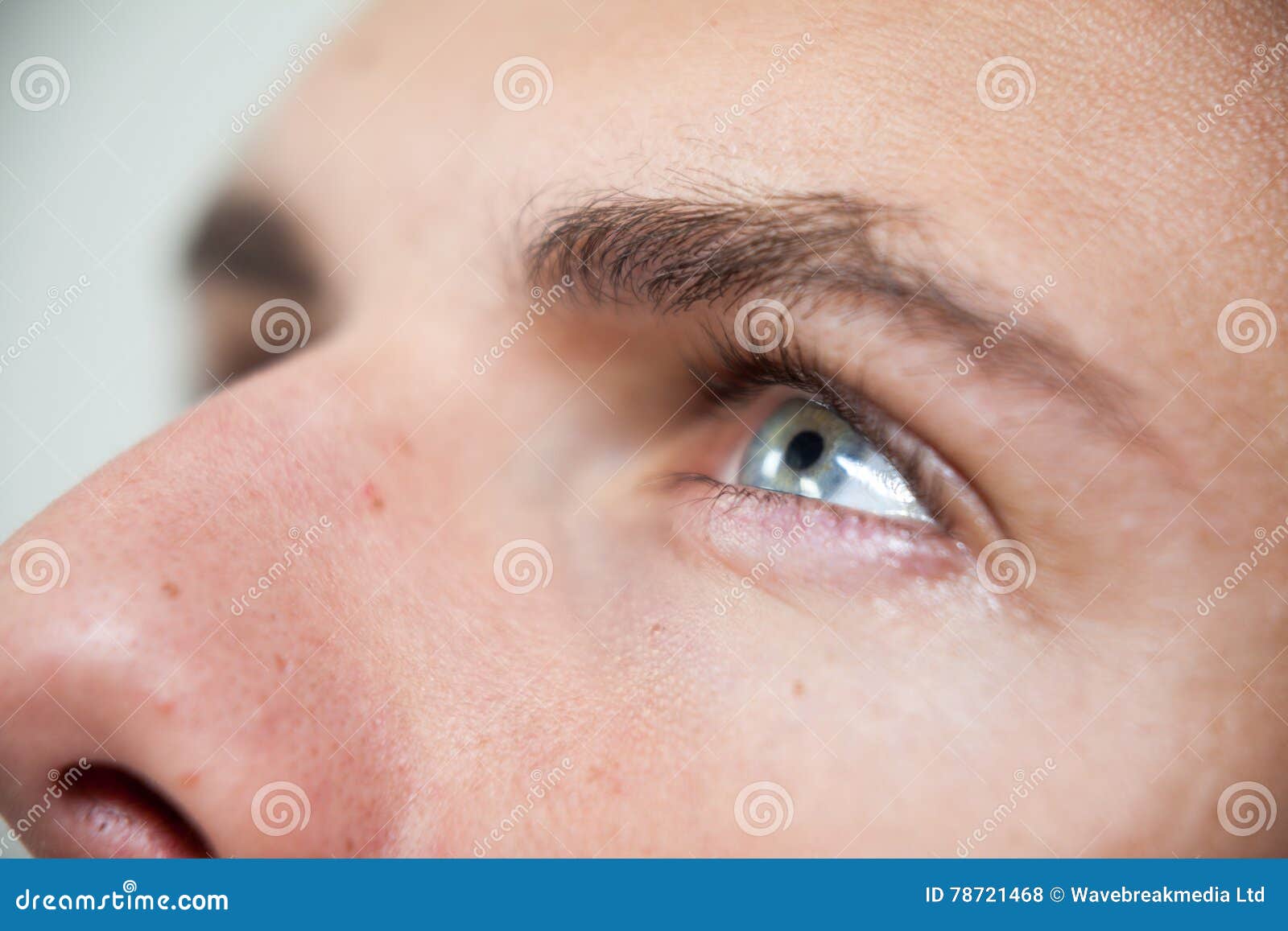 Man wearing contact lens stock photo. Image of eyesight - 78721468