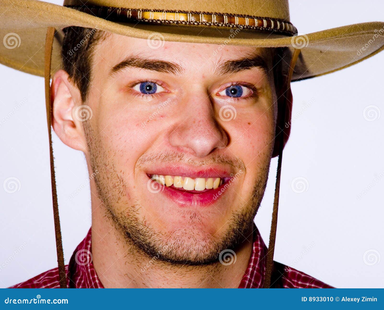 Man wearing cowboy hat stock photo. Image of rancher, happiness - 8933010