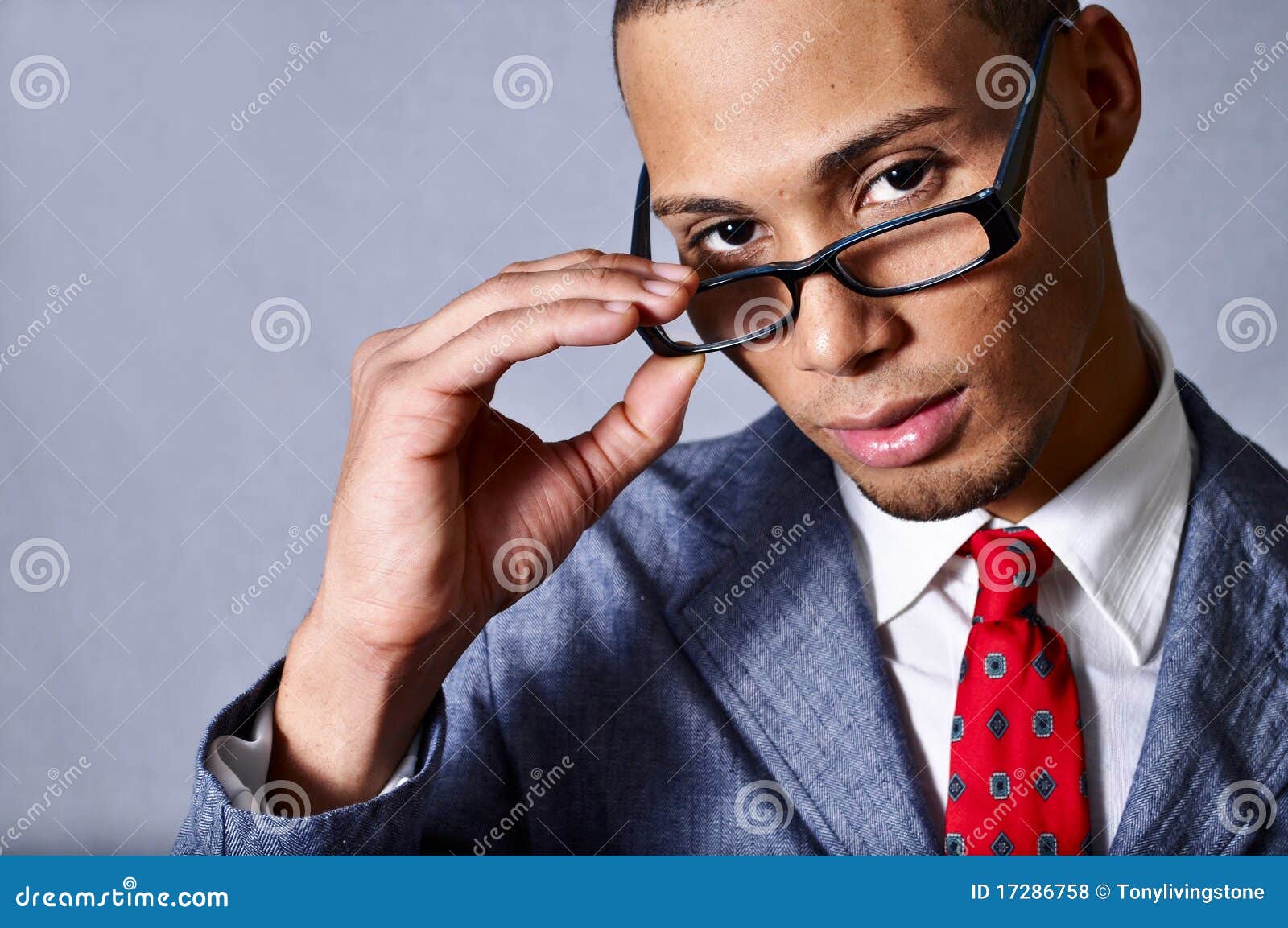 Man wearing glasses stock photo. Image of look, glasses - 17286758
