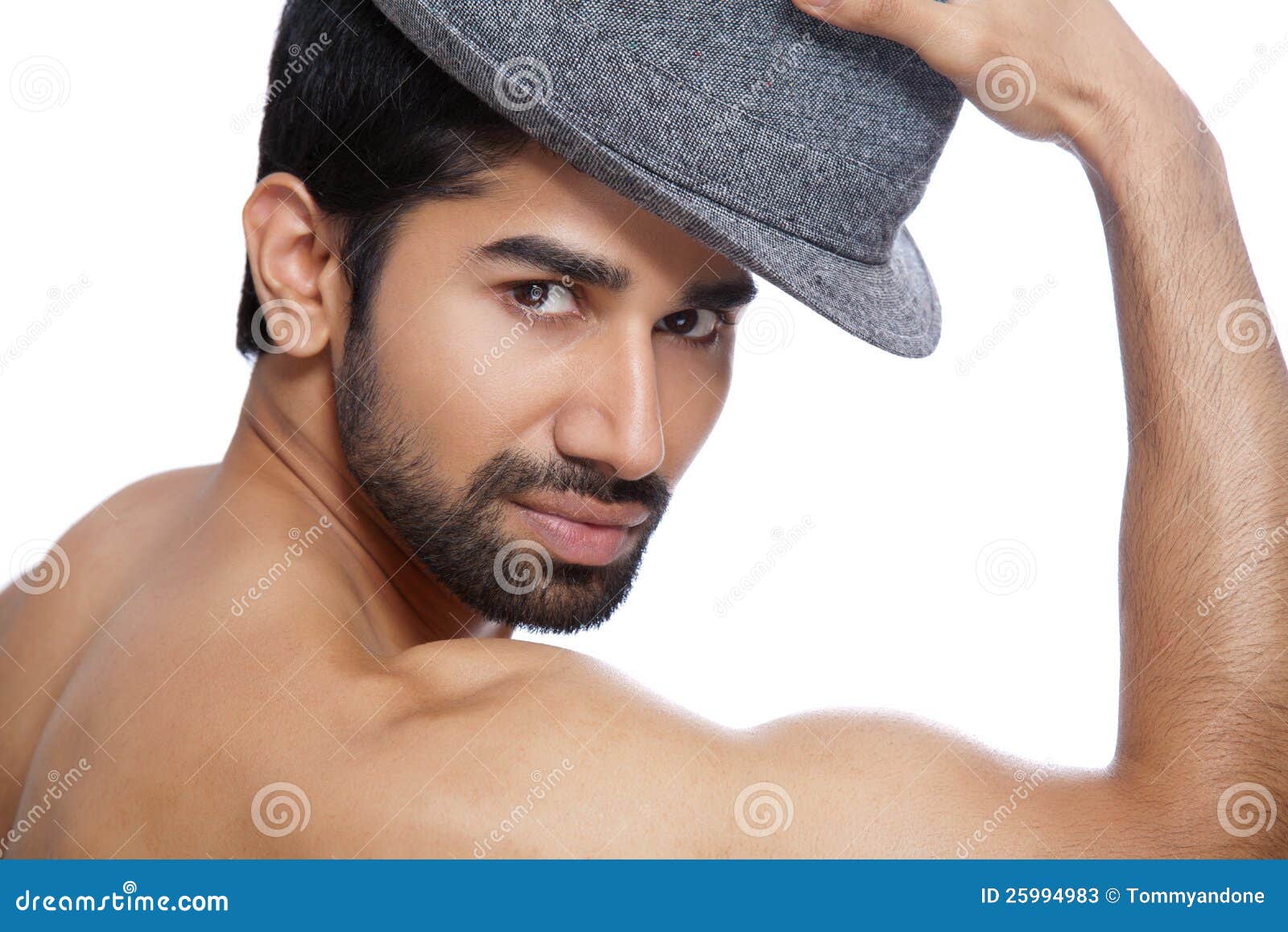 Man wearing a hat stock image. Image of india, health - 25994983