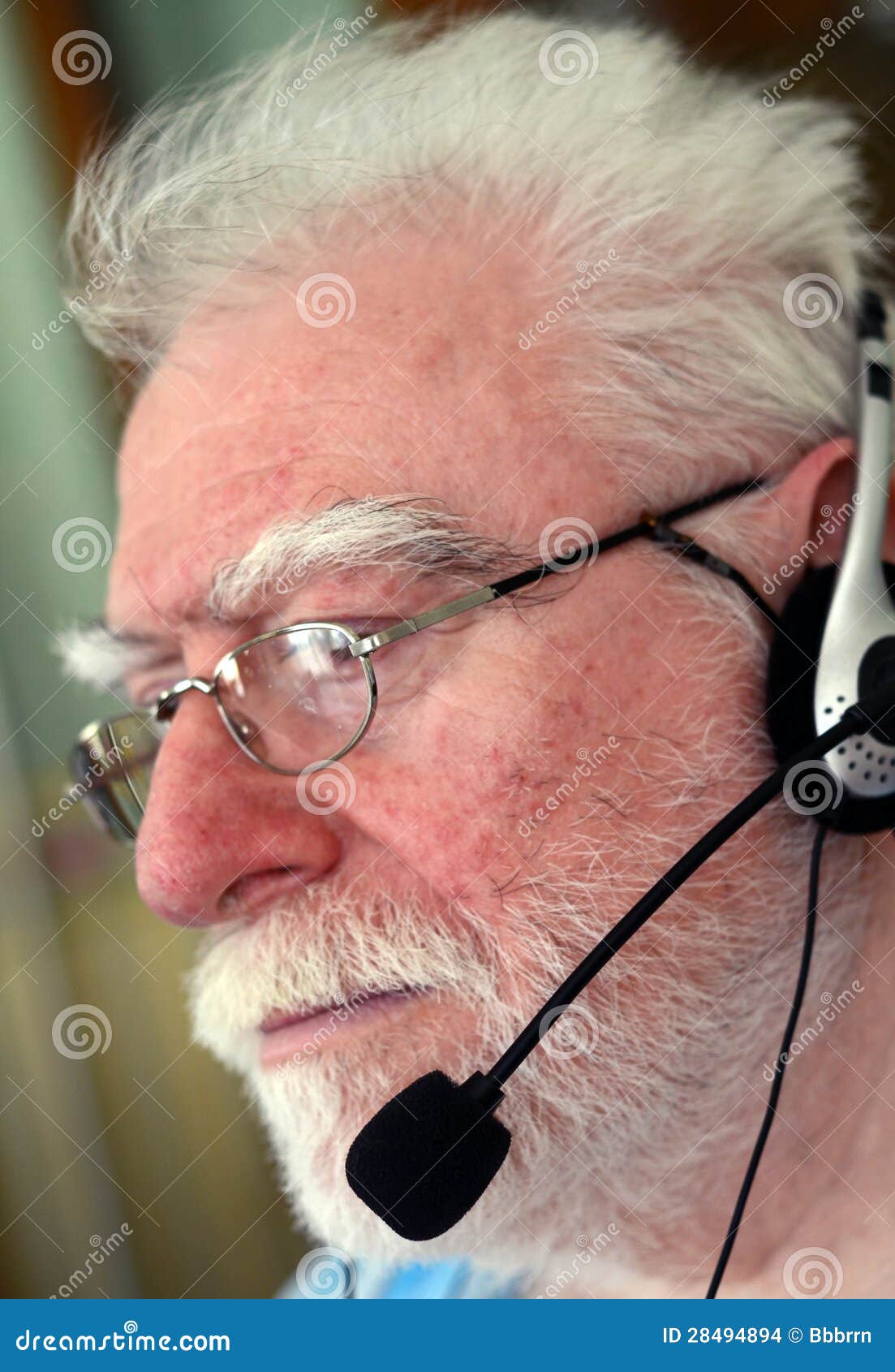 Man wearing headset stock photo. Image of friendly, people - 28494894