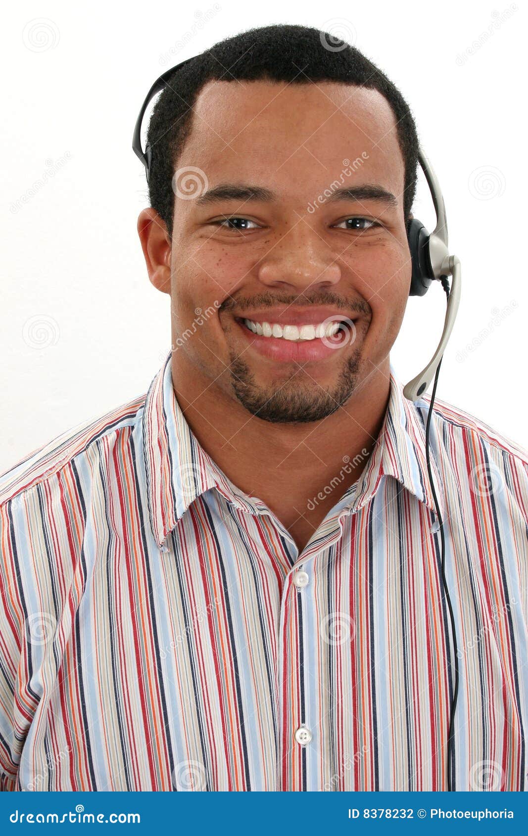 Man Wearing Headset stock photo. Image of isolated, male - 8378232 Man Wearing Headset stock photo. Image of isolated, male - 8378232