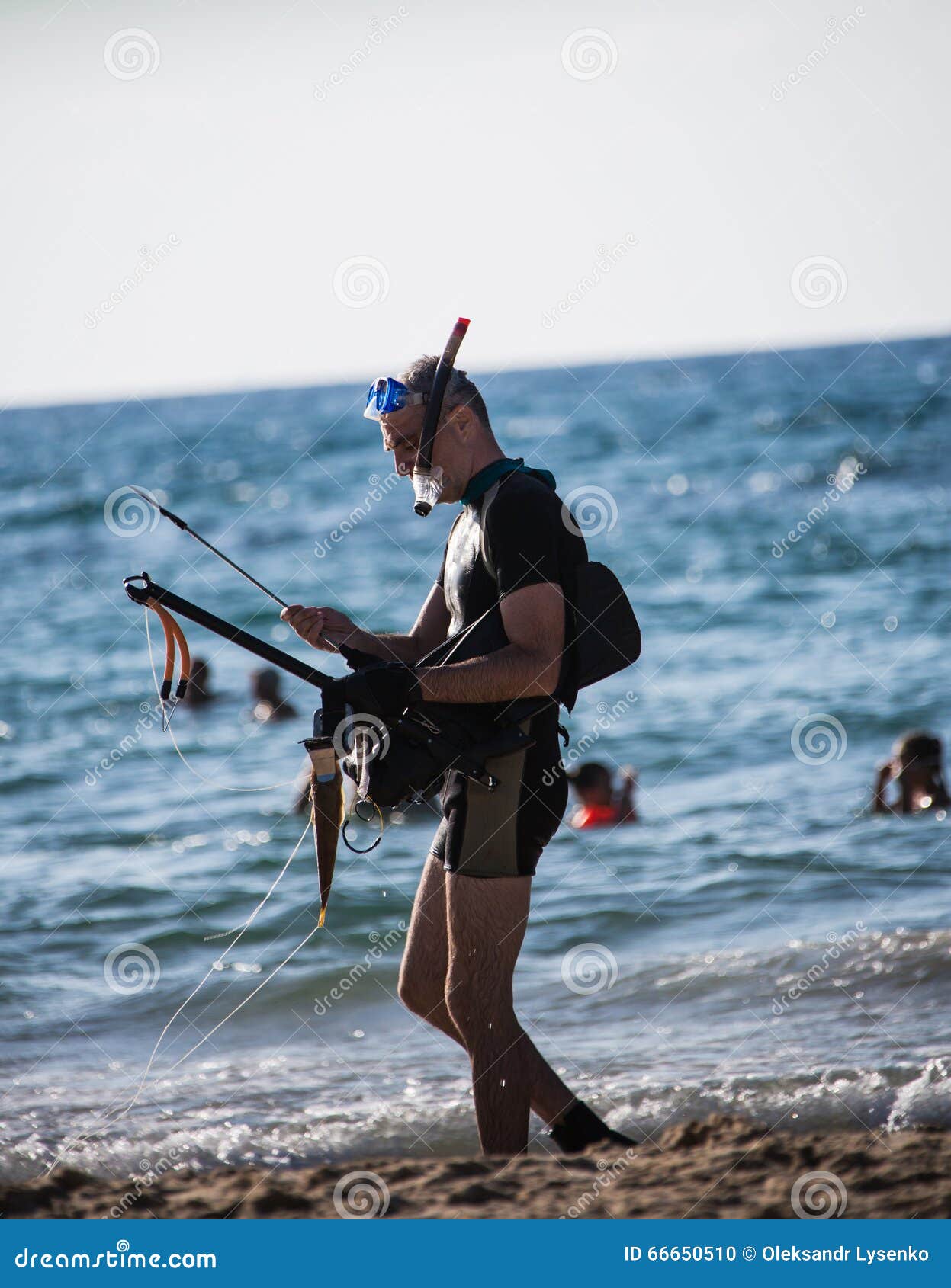 Man Wearing a Mask for Diving Stock Photo - Image of people, mask: 66650510