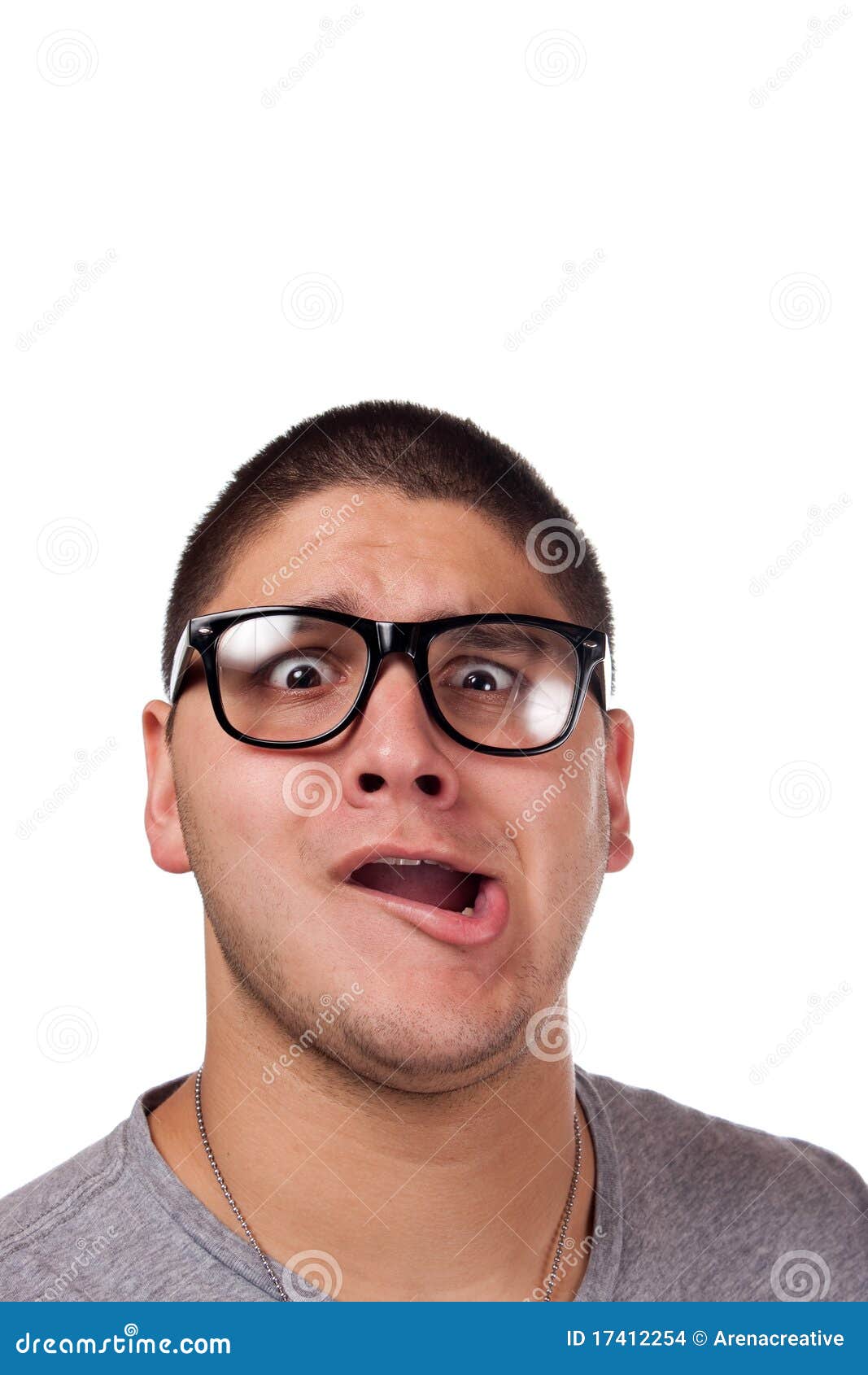 Man Wearing Nerd Glasses stock photo. Image of glasses - 17412254
