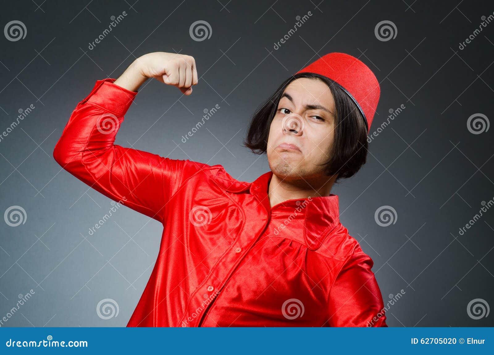 Man wearing red fez hat stock photo. Image of ottoman - 62705020