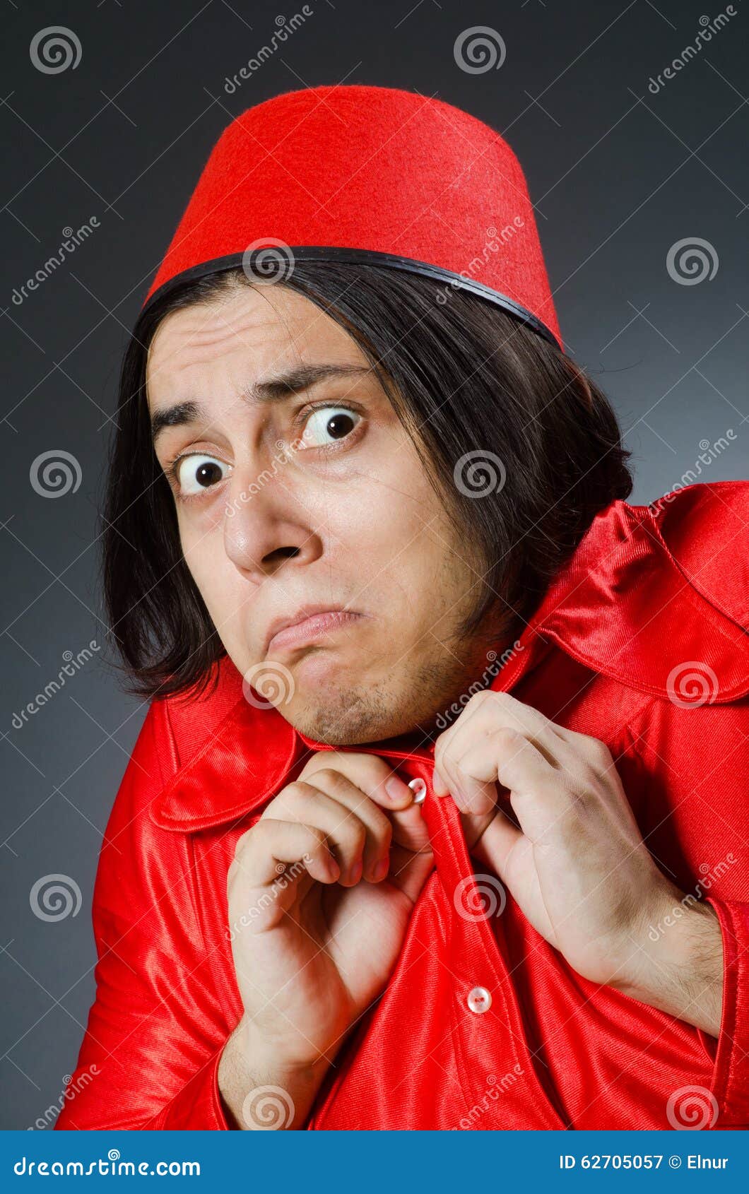 Man wearing red fez hat stock image. Image of diversity - 62705057