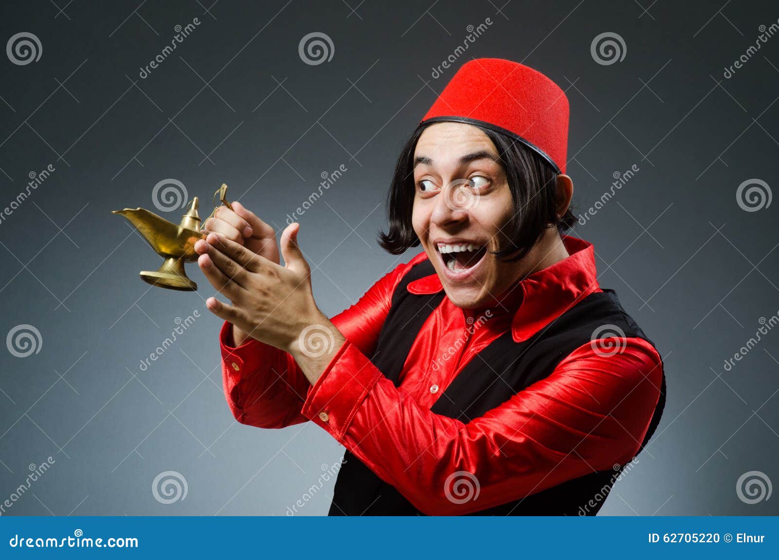 Man wearing red fez hat stock photo. Image of arabian - 62705220