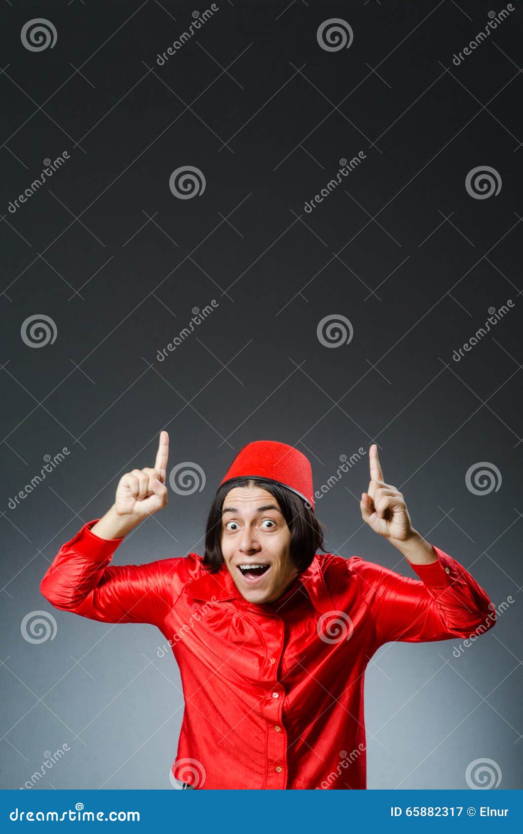Man wearing red fez hat stock image. Image of diversity - 65882317