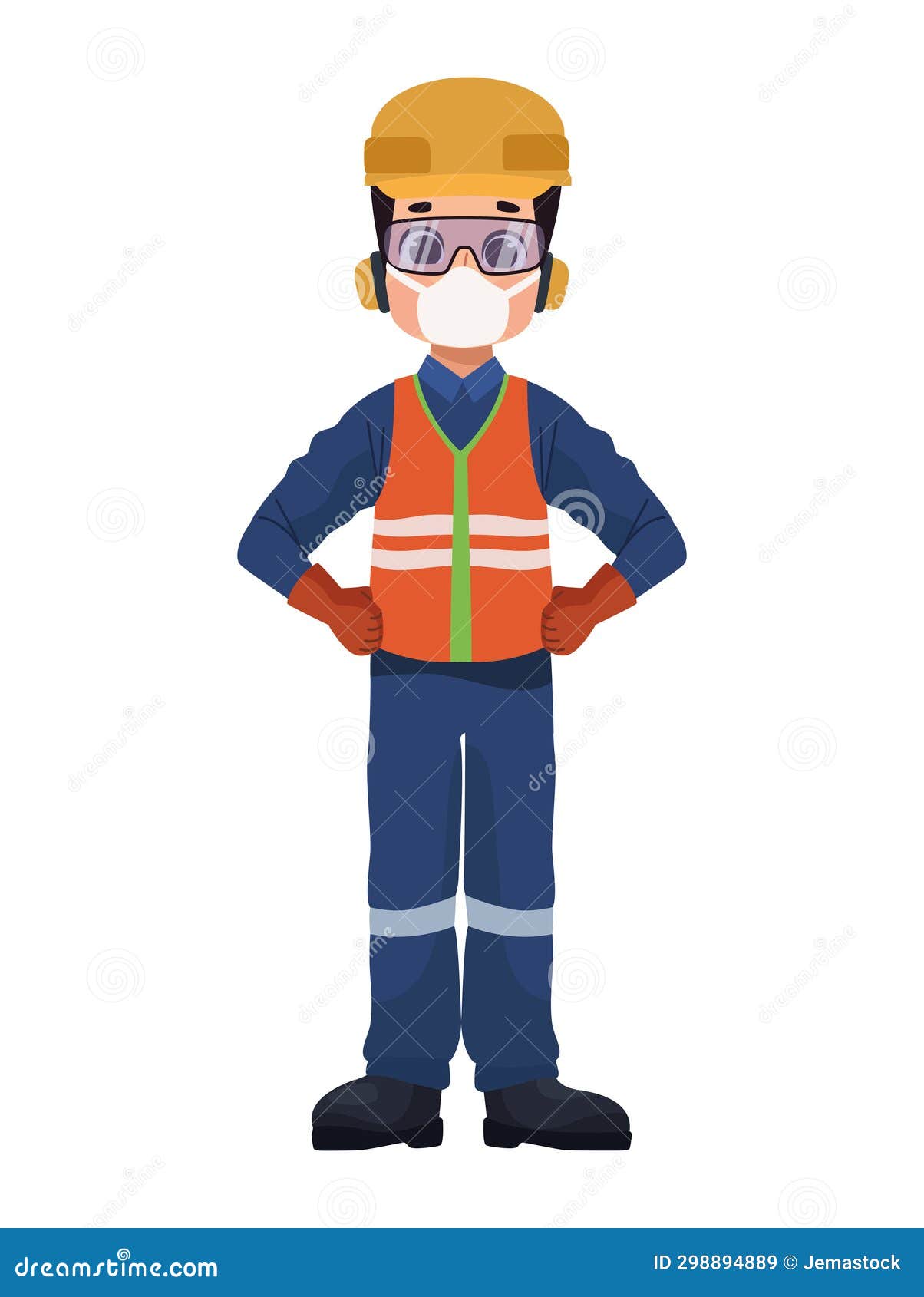 Men Wearing Safety Breathing Masks Cartoon Vector | CartoonDealer.com ...