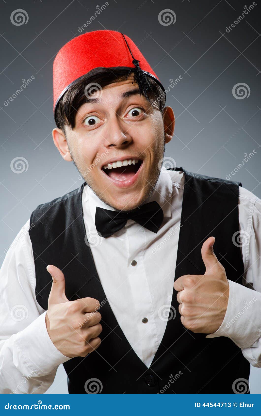 Man Wearing Traditional Turkish Hat Stock Image - Image of robe ...