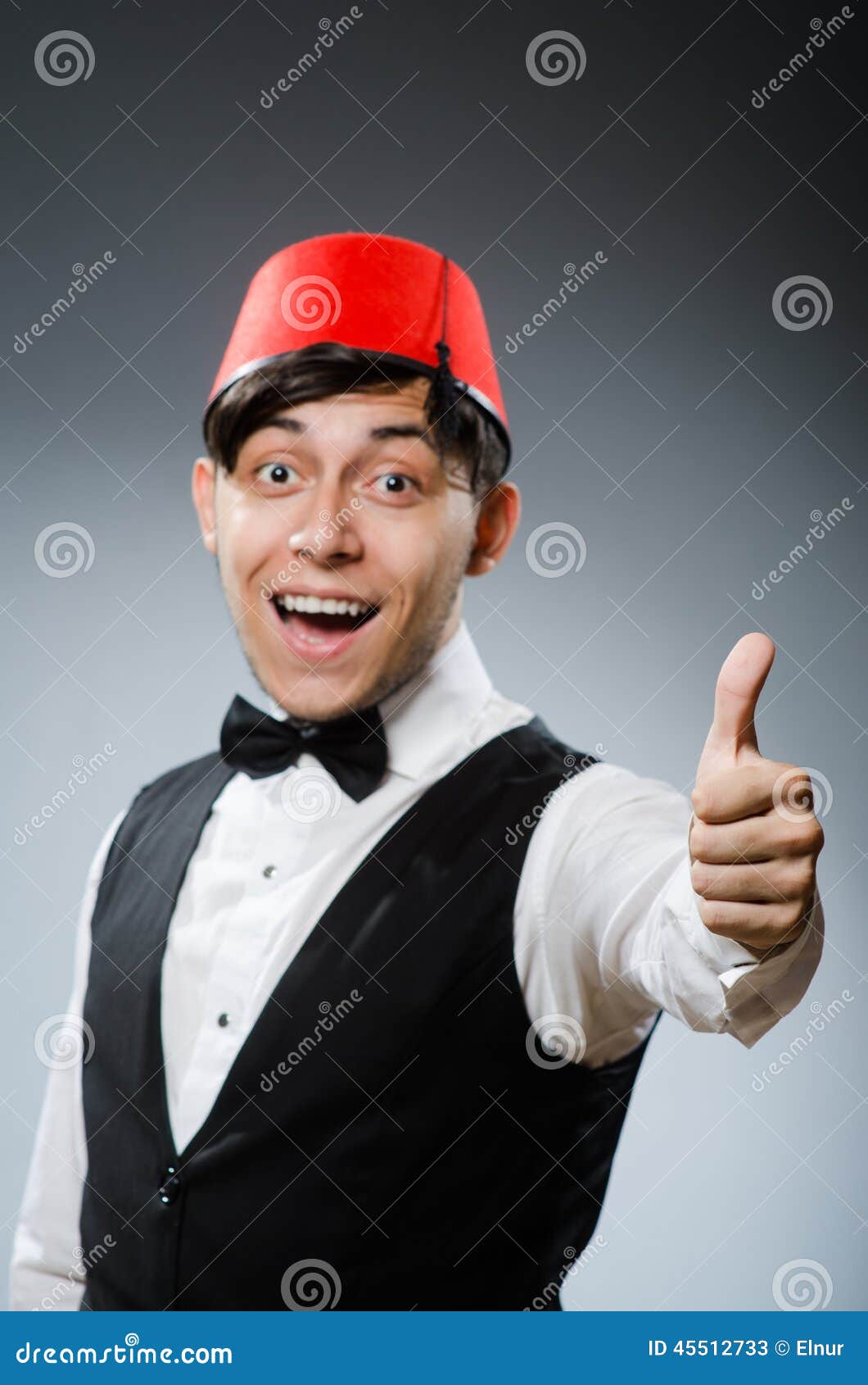 Man Wearing Traditional Turkish Stock Image - Image of arab, portrait ...