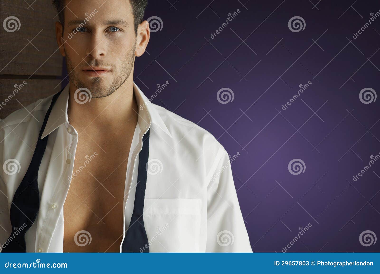 Button Down Collar Unbuttoned