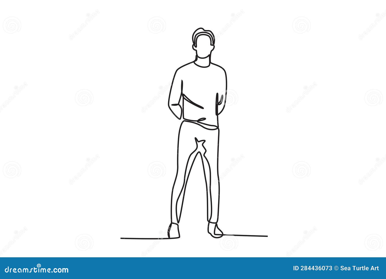 A Man Wears Visual Clothes in Autumn Stock Vector - Illustration of ...