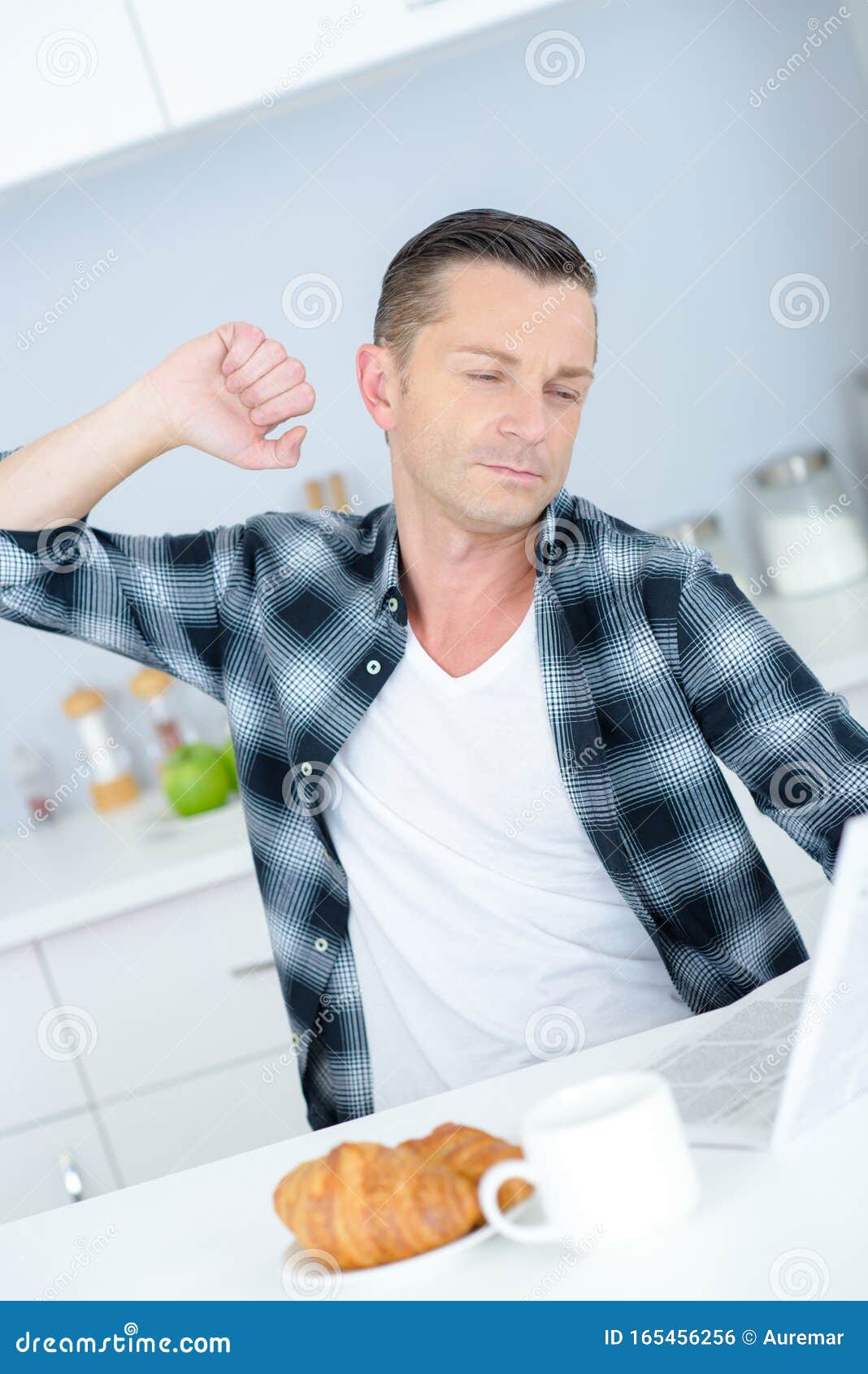Man during weekend stock photo. Image of house, relax - 165456256