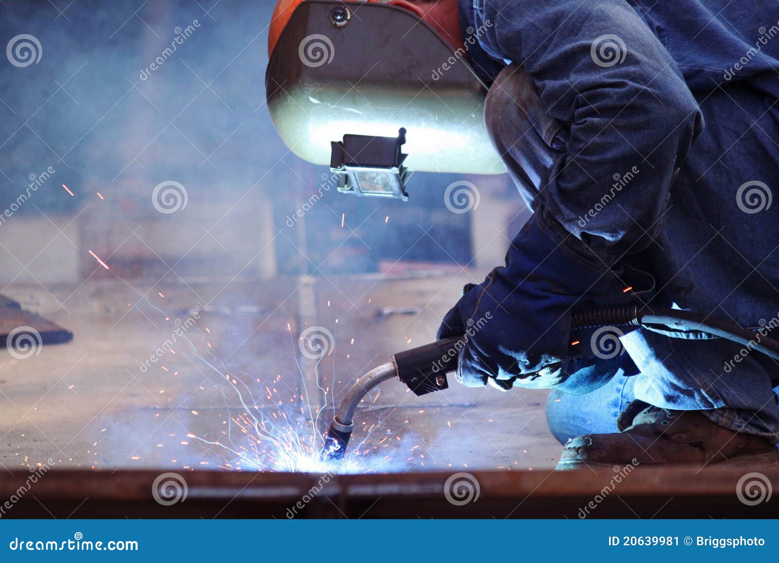 Man Welding stock image. Image of steel, sparks, welding - 20639981