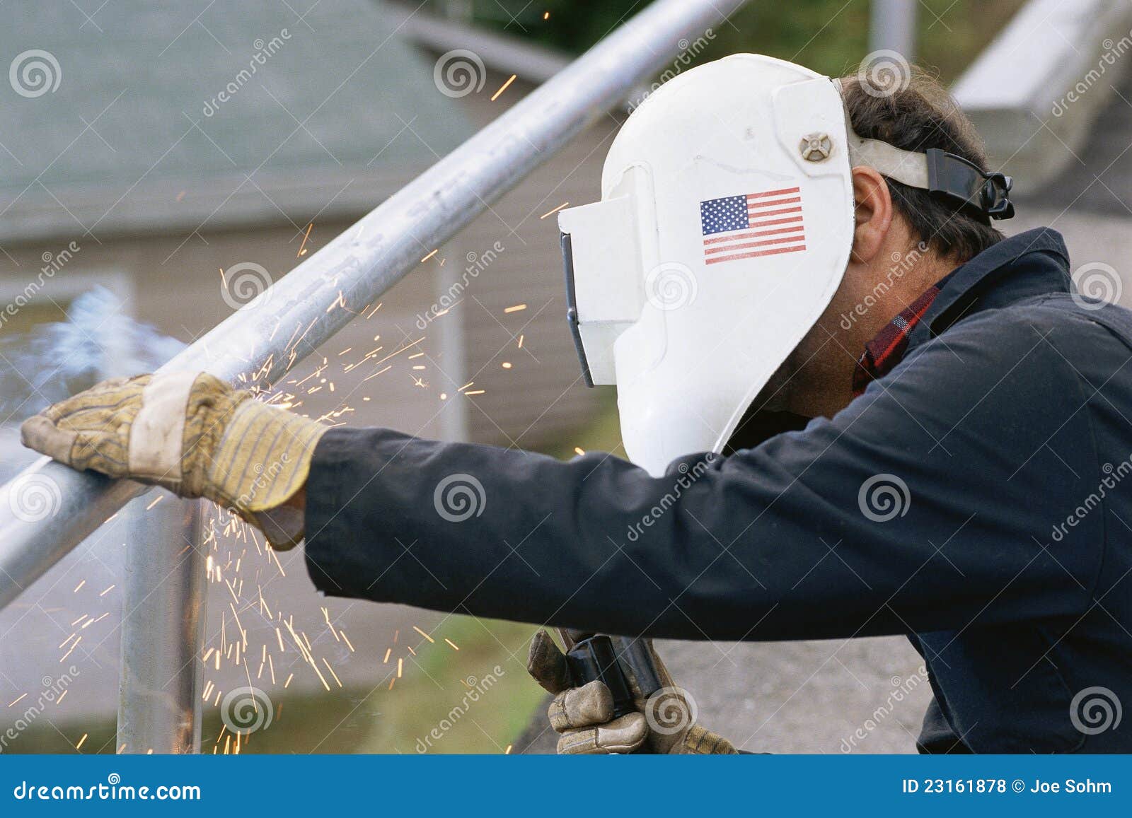 Man welding editorial stock photo. Image of labor, states - 23161878