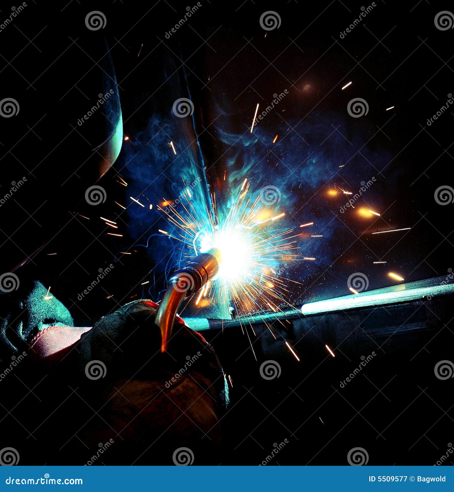 Man welding stock image. Image of industry, fabricate - 5509577