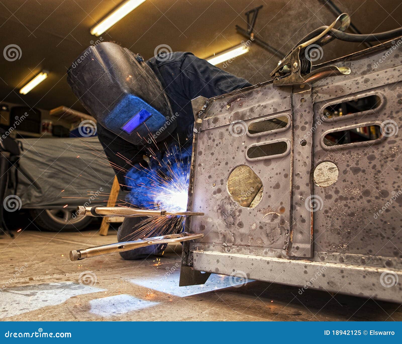 Man Welding Frame stock image. Image of oxyacetylene - 18942125