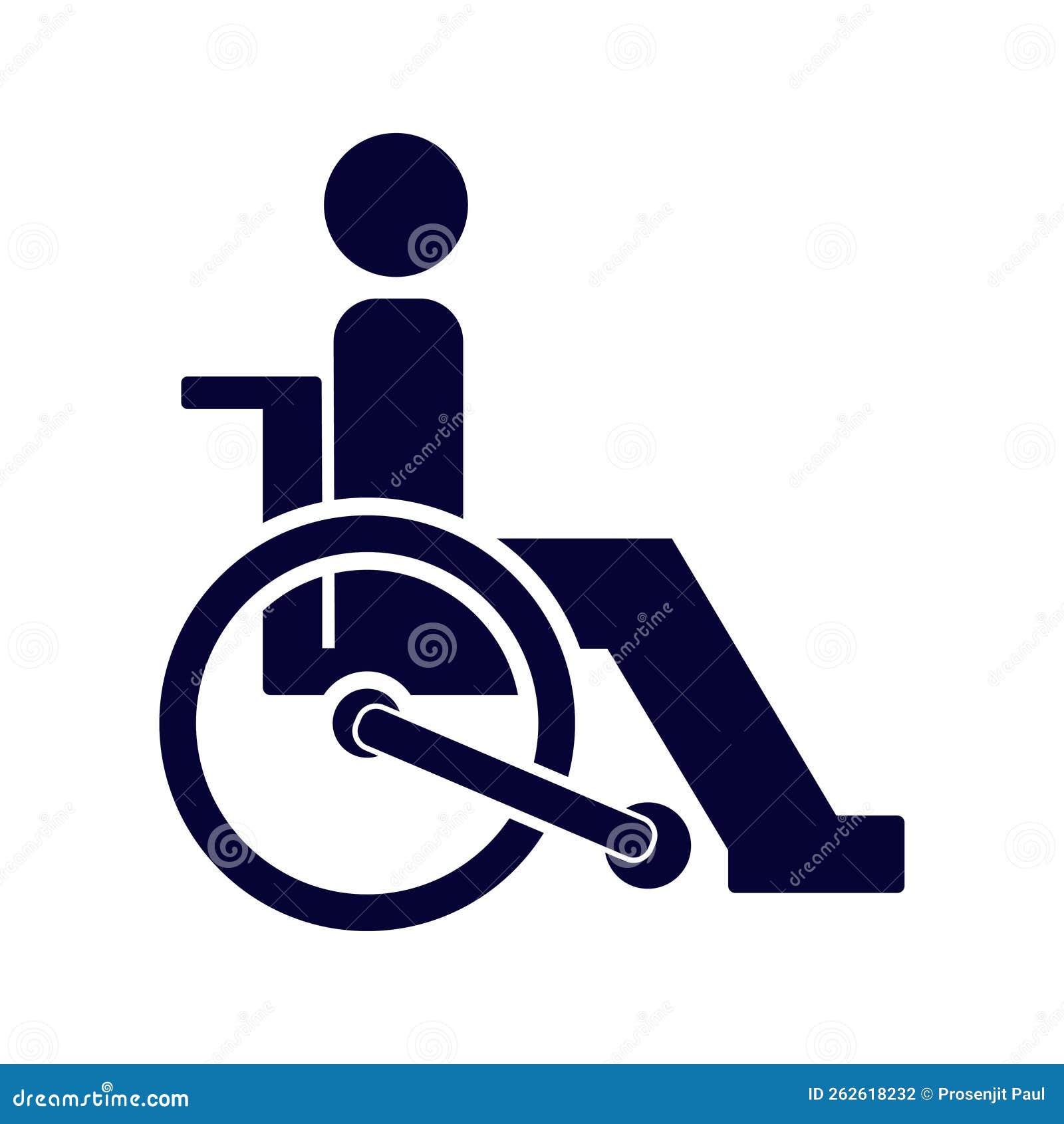 Man and wheel chair icon stock vector. Illustration of disabled - 262618232
