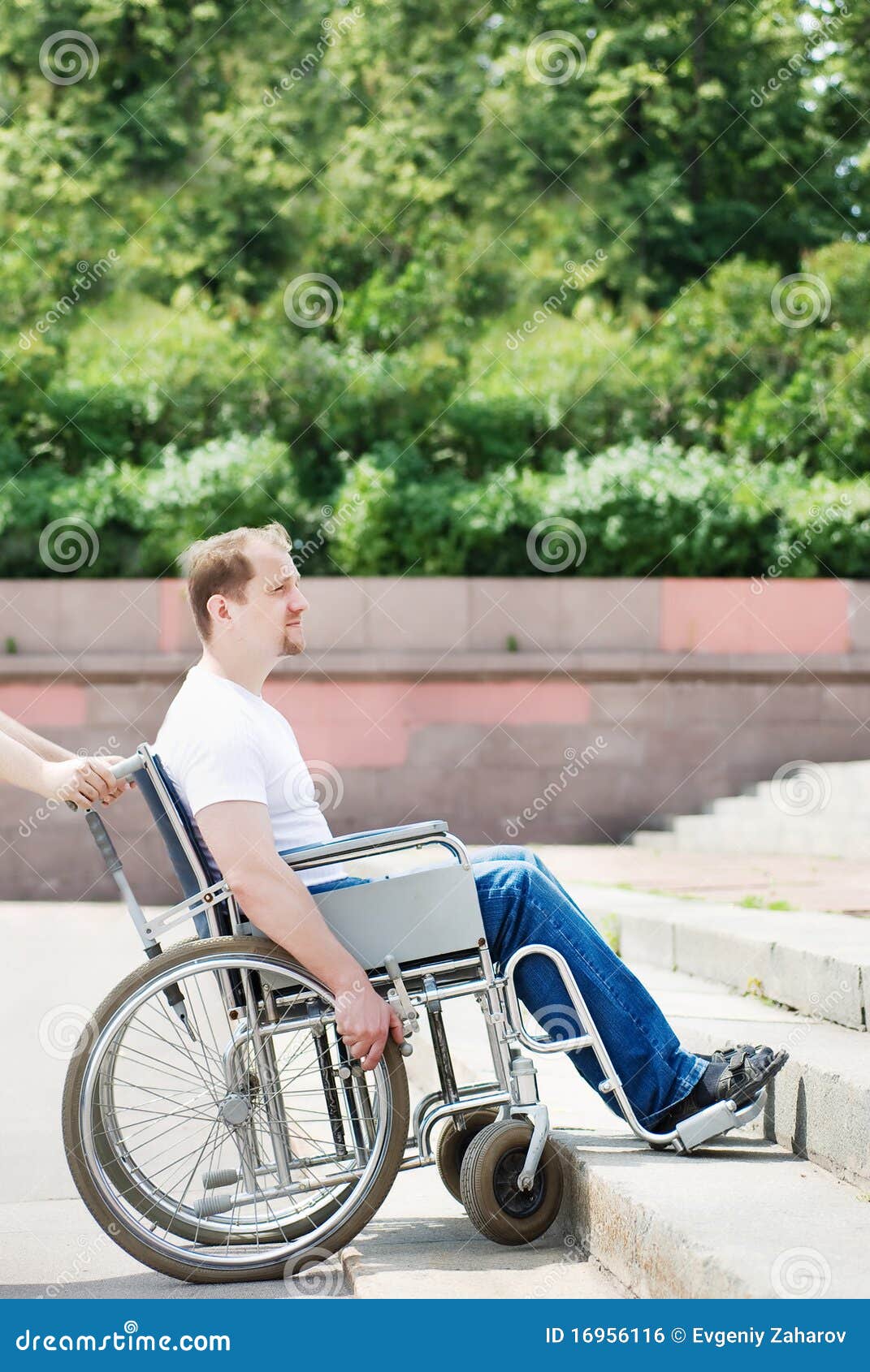Man in a wheelchair stock photo. Image of outdoors, equipment - 16956116