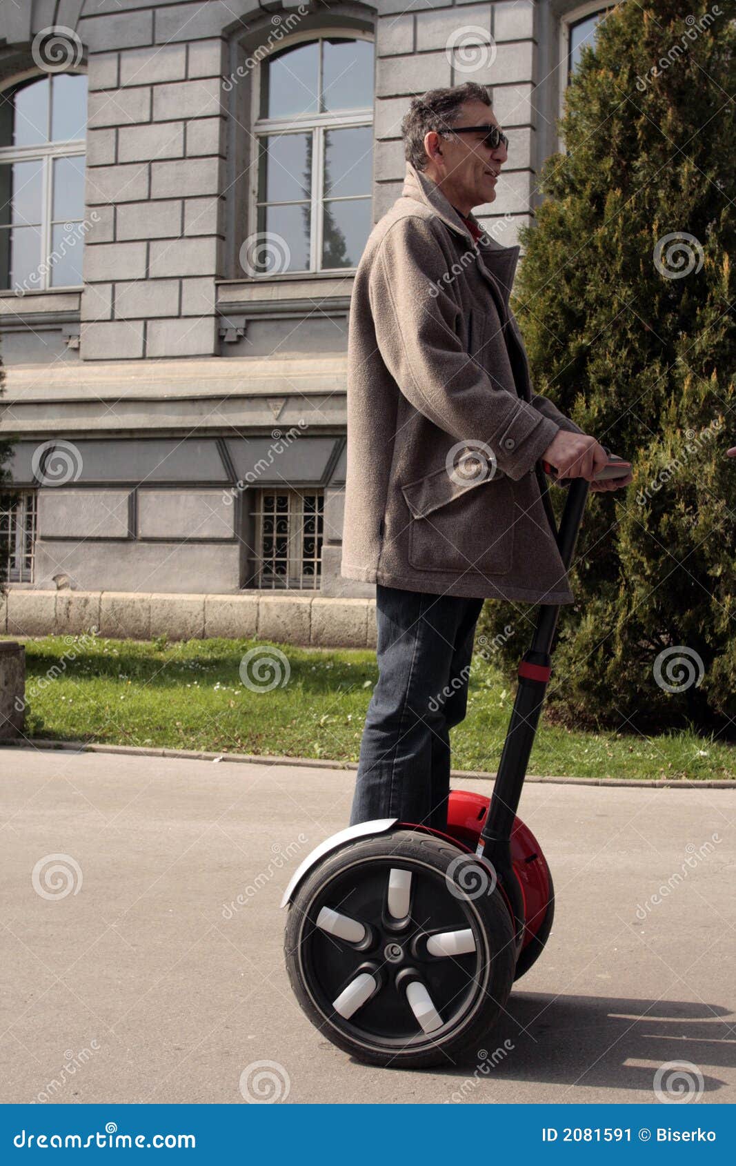 Man on the wheels stock image. Image of speed, alone, coach - 2081591