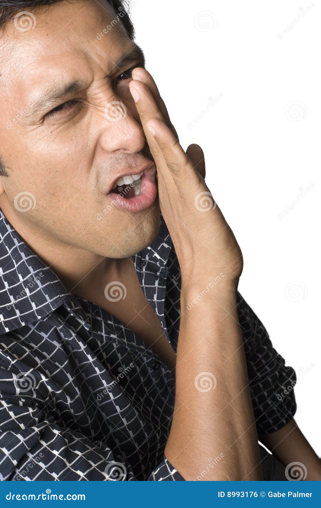 Man whispering a secret stock photo. Image of isolated - 8993176