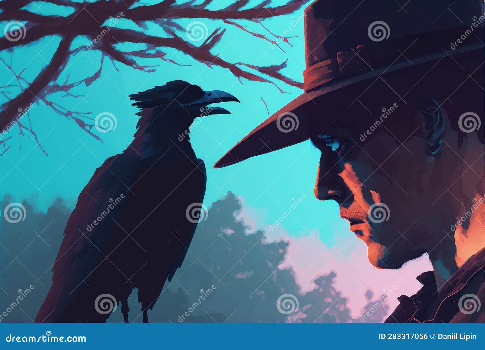 Whispering Bird Cartoon Vector Illustration | CartoonDealer.com #45746270