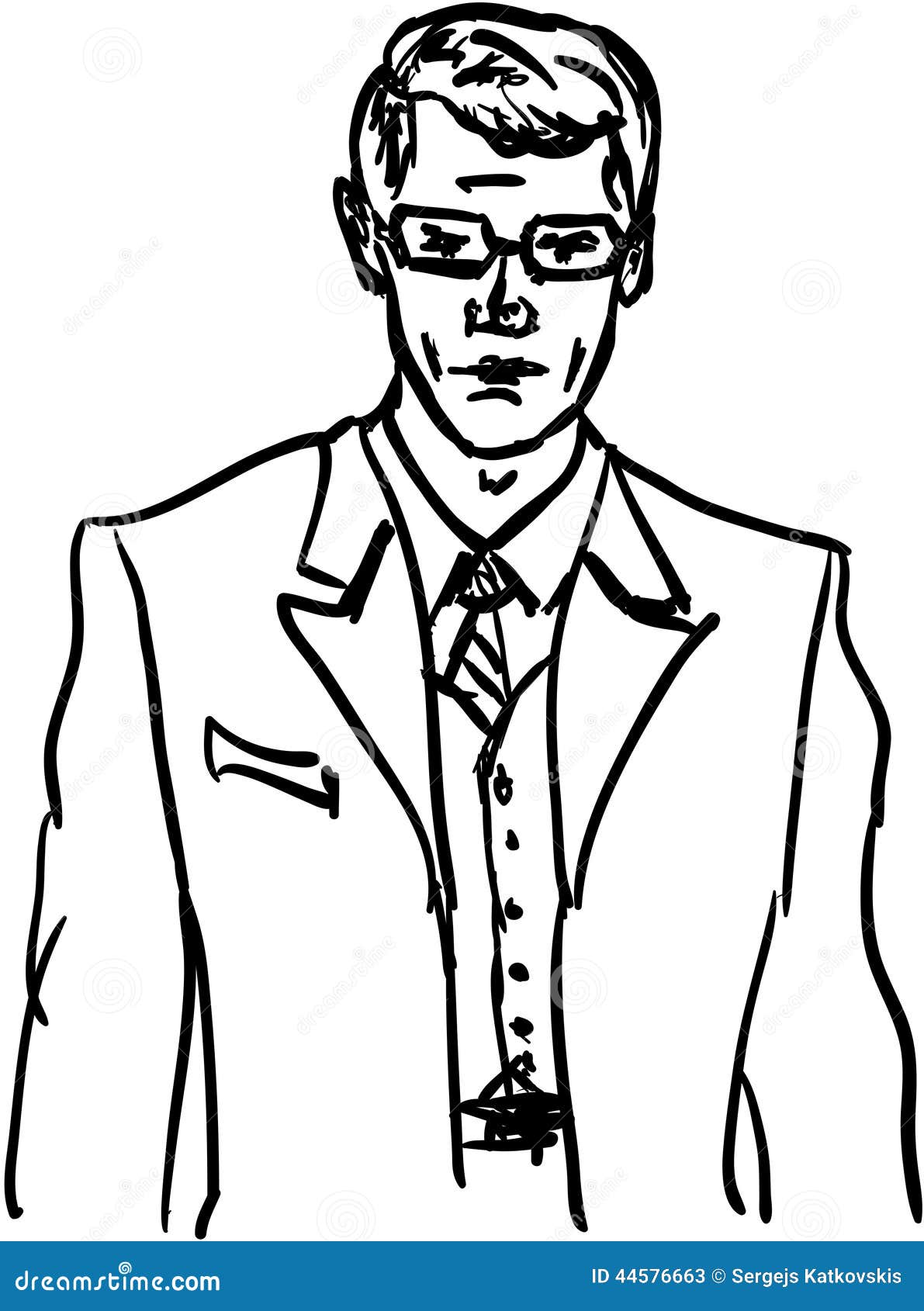 Man stock illustration. Illustration of white, businessman - 44576663