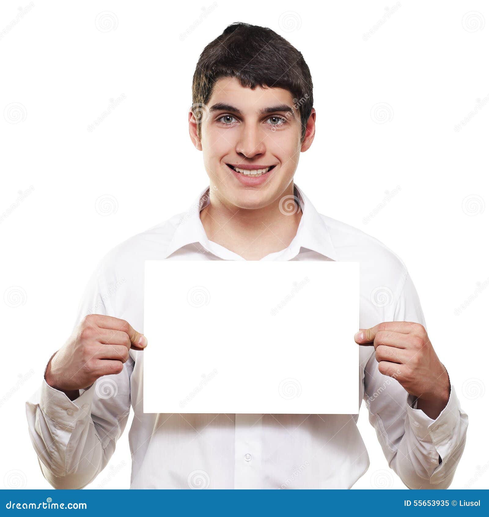 Man white blank stock image. Image of showing, vorotnichek - 55653935