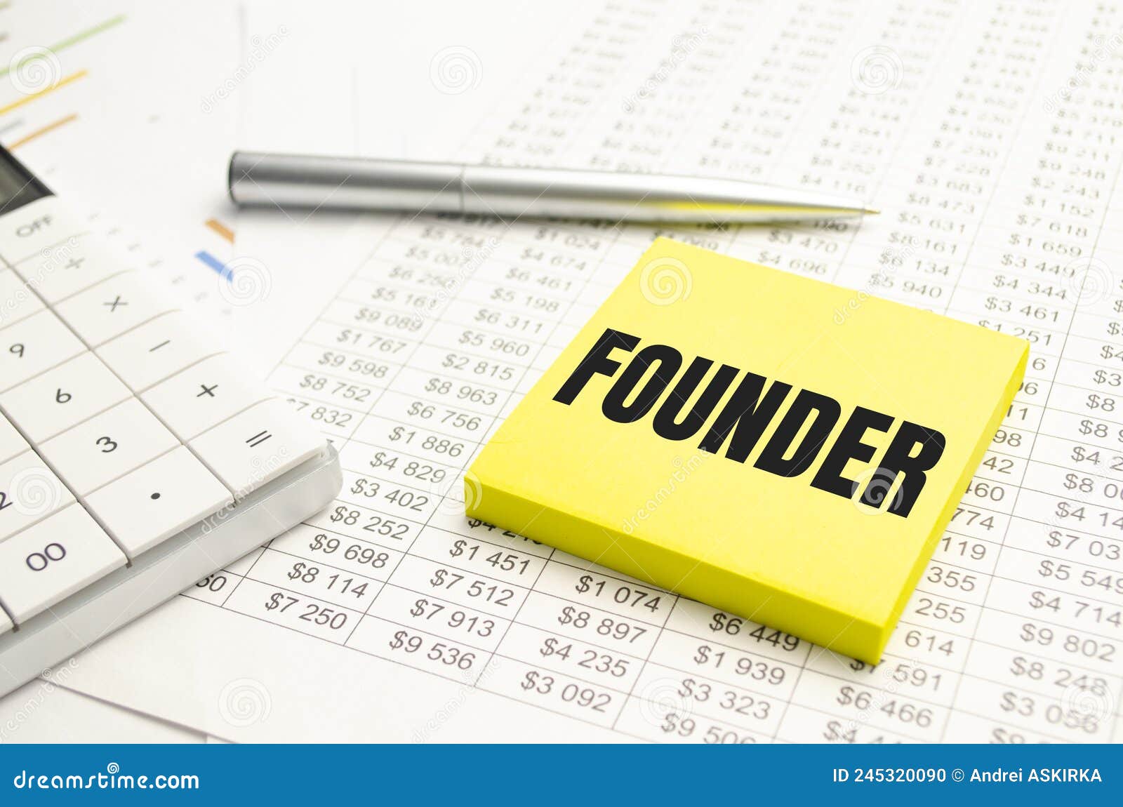 A Man in a White Shirt Holds a Piece of Paper with the Text: Founder ...