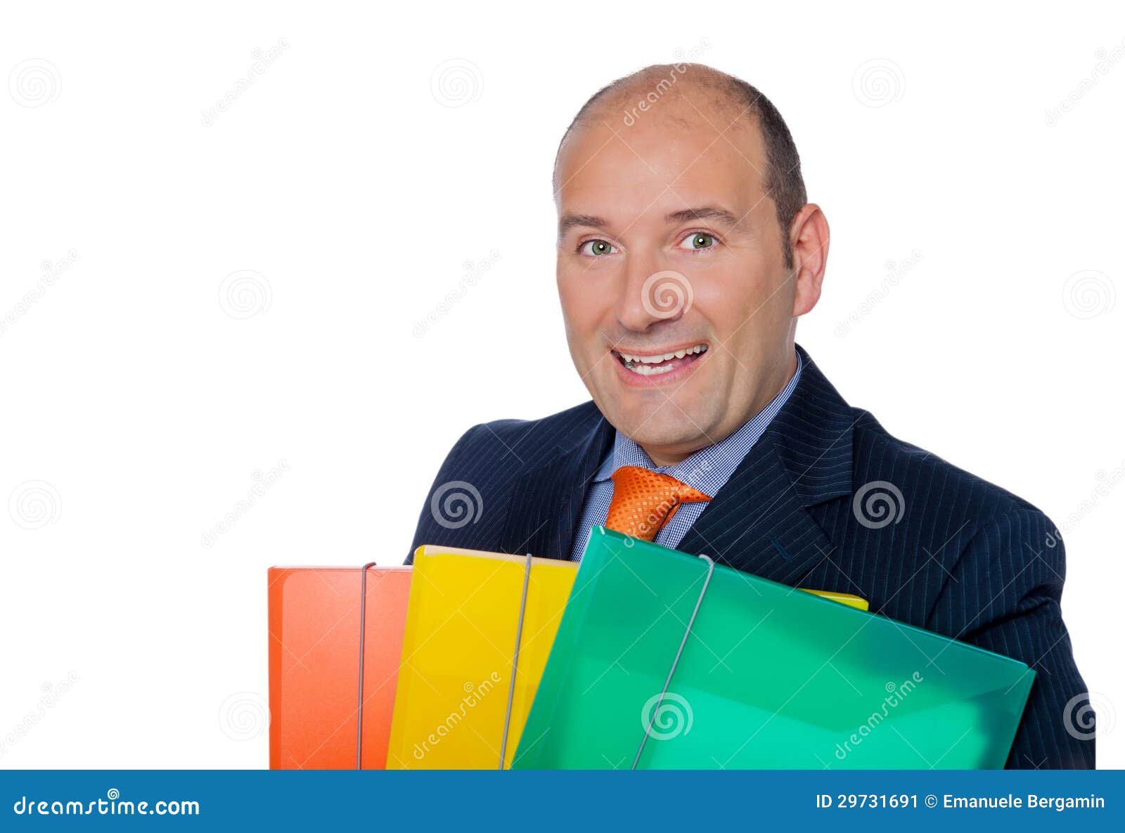 Manager Isolated on White Background Stock Image - Image of copy, eyes ...