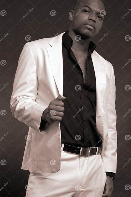 Man in a white suit stock image. Image of upright, good - 1575005