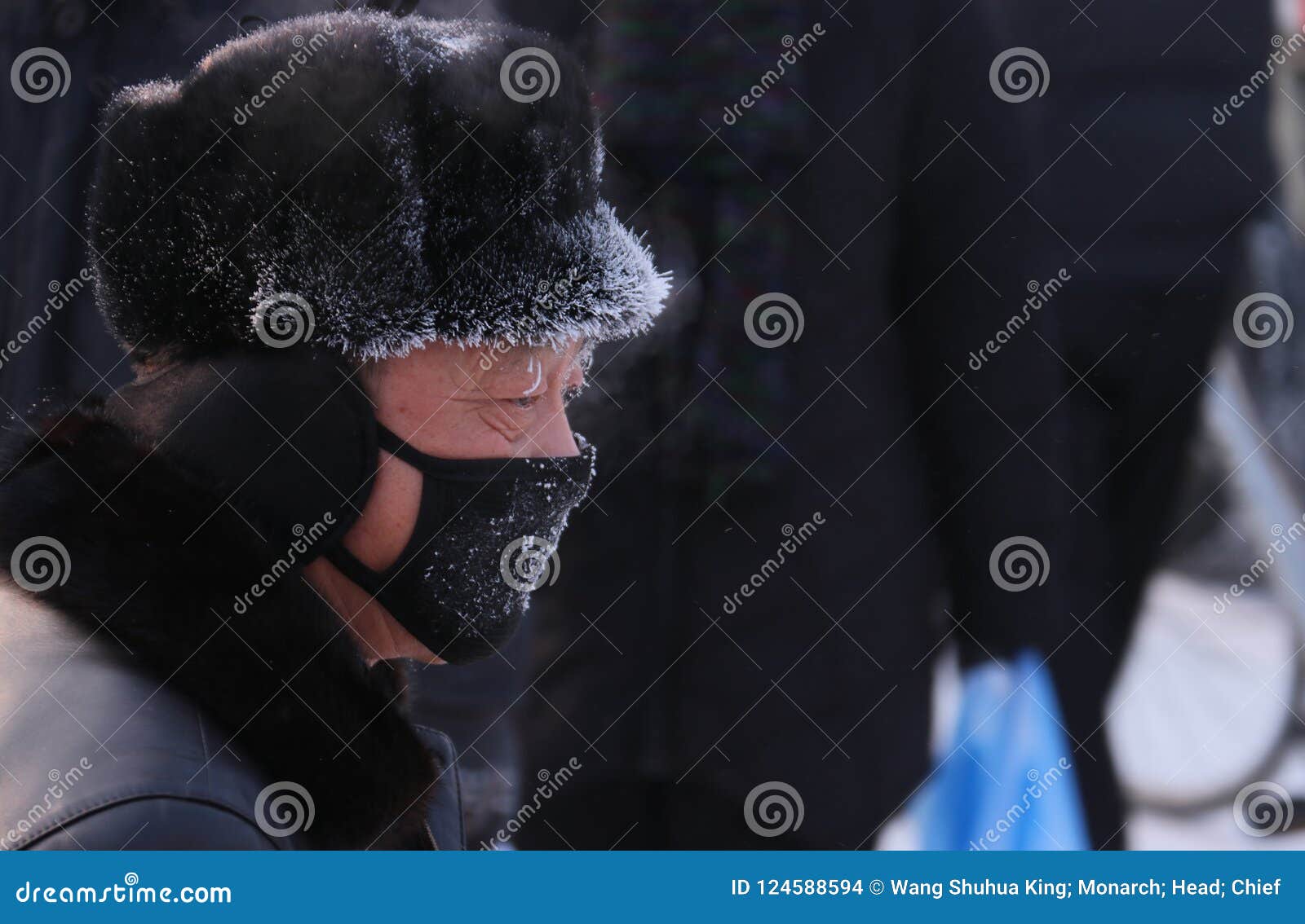 A Man Who Does Not Fear the Cold Editorial Stock Image - Image of ...