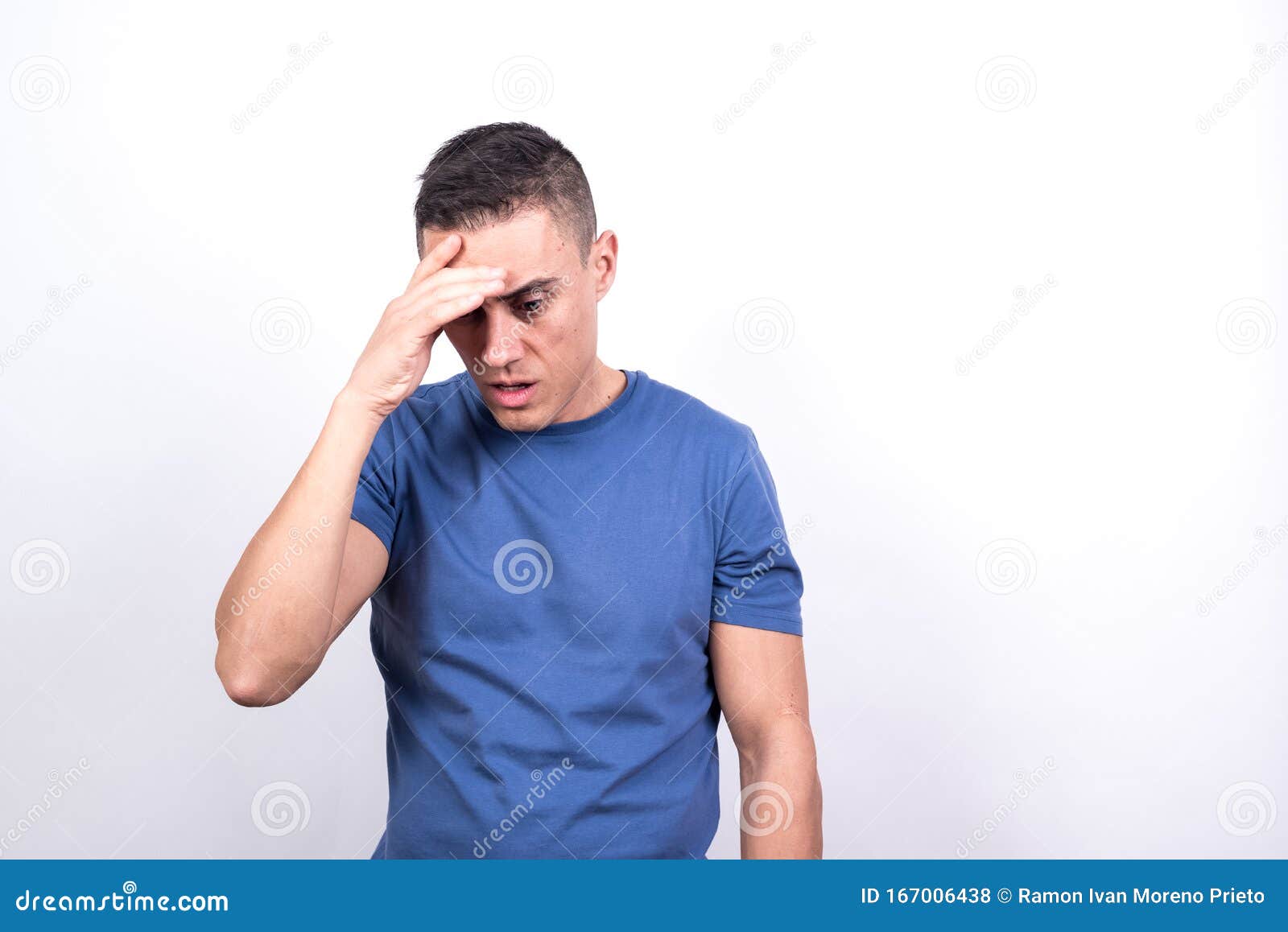 Man who made a mistake stock photo. Image of space, worry - 167006438
