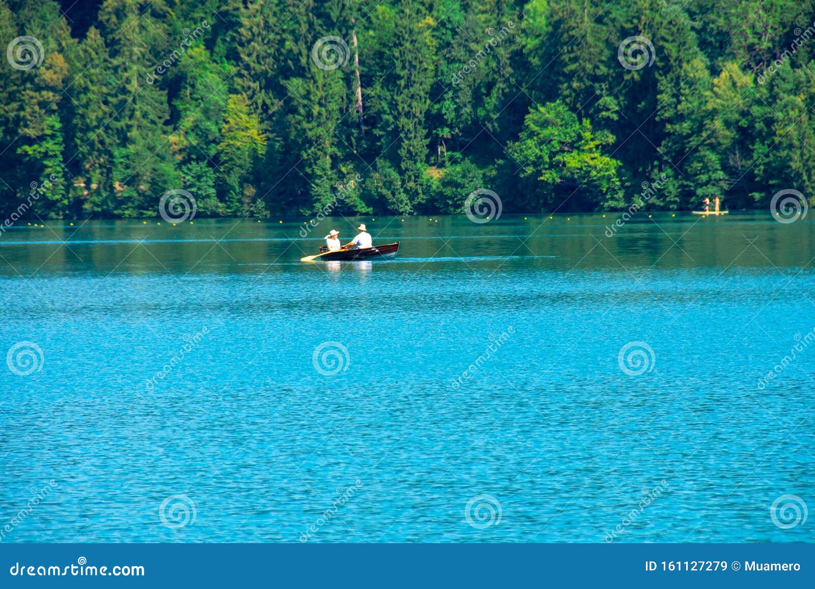 Man And Wife Enjoying The Lake Bled Editorial Stock Image Image Of