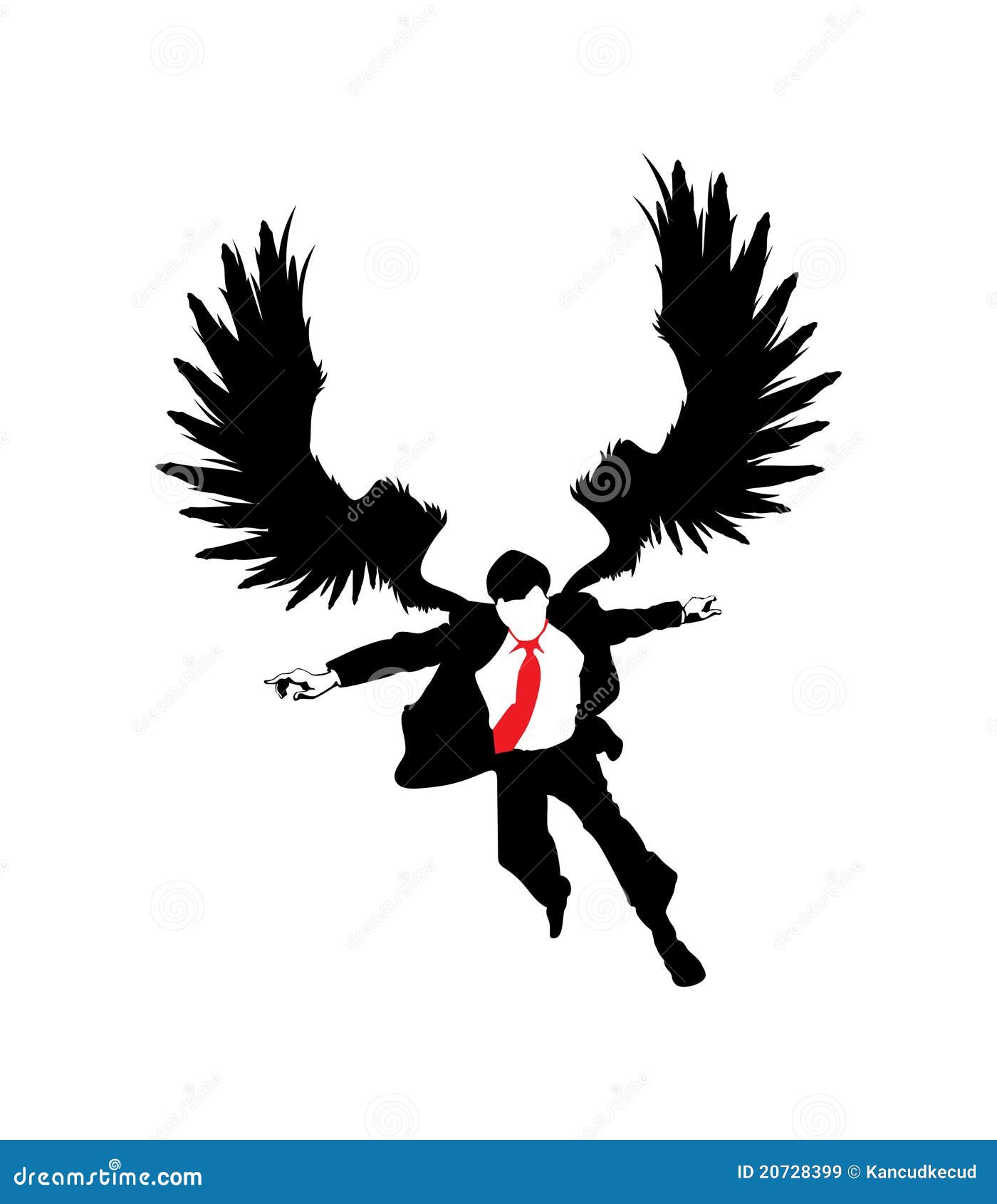 Human Wings Vector Illustration | CartoonDealer.com #111082828