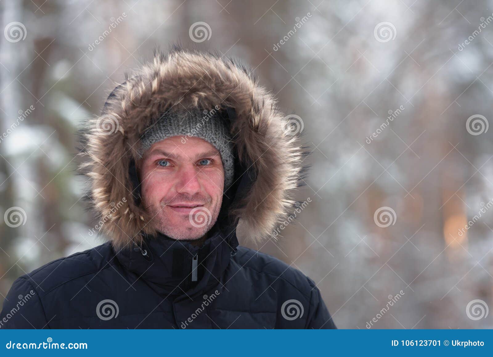 Man in winter clothes stock image. Image of people, knit - 106123701