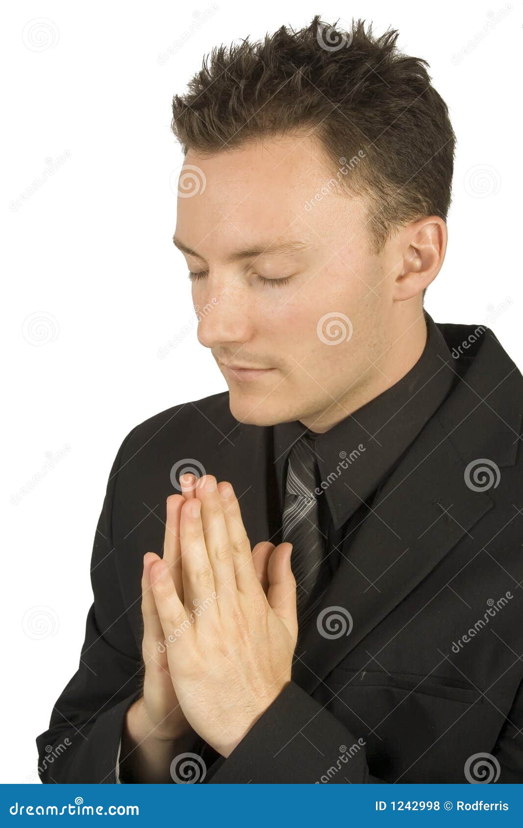 A man wishing.. stock photo. Image of praise, nature, hands - 1242998