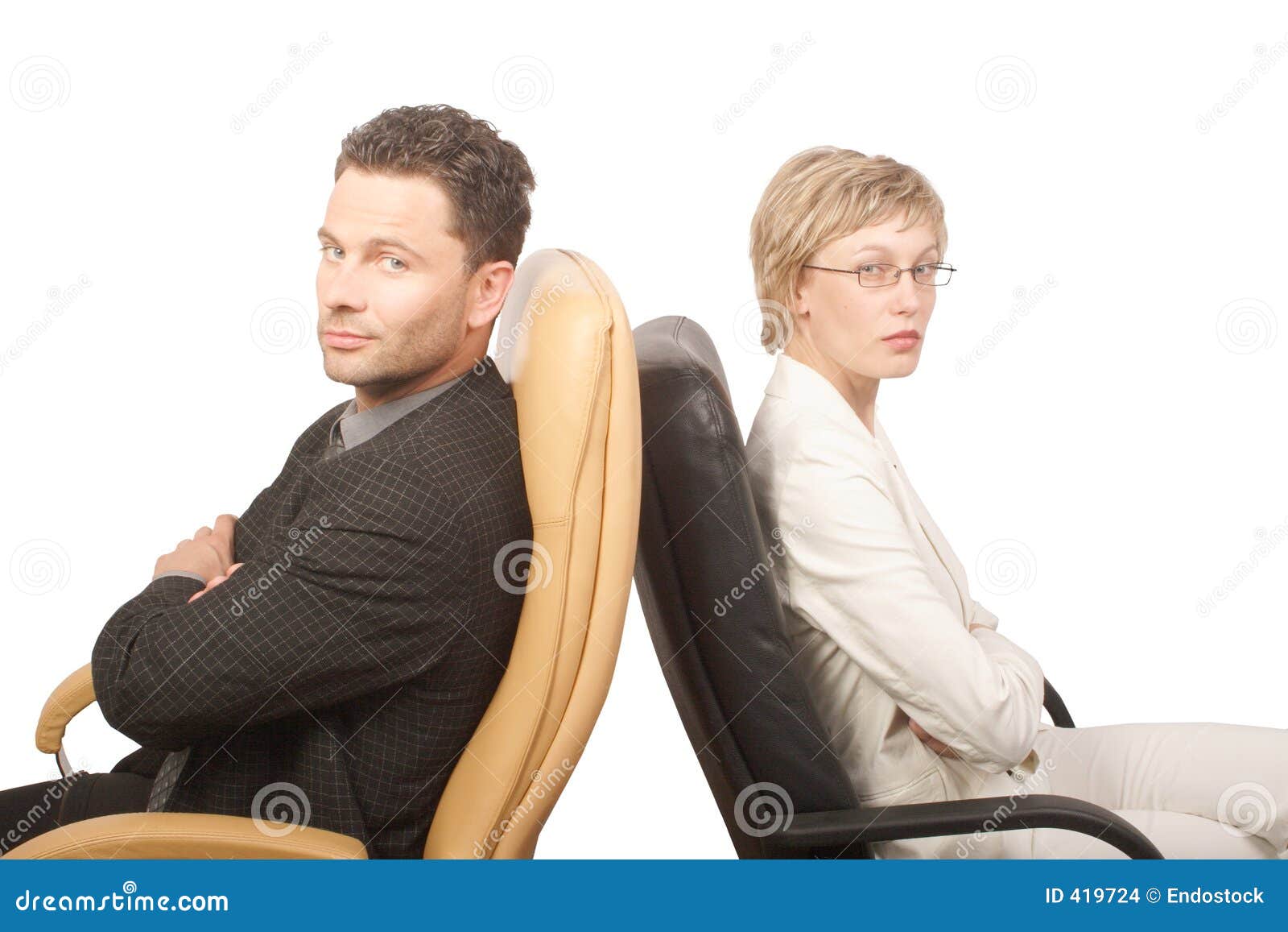 Man and Woman - Business Partners Stock Photo - Image of congratulating ...