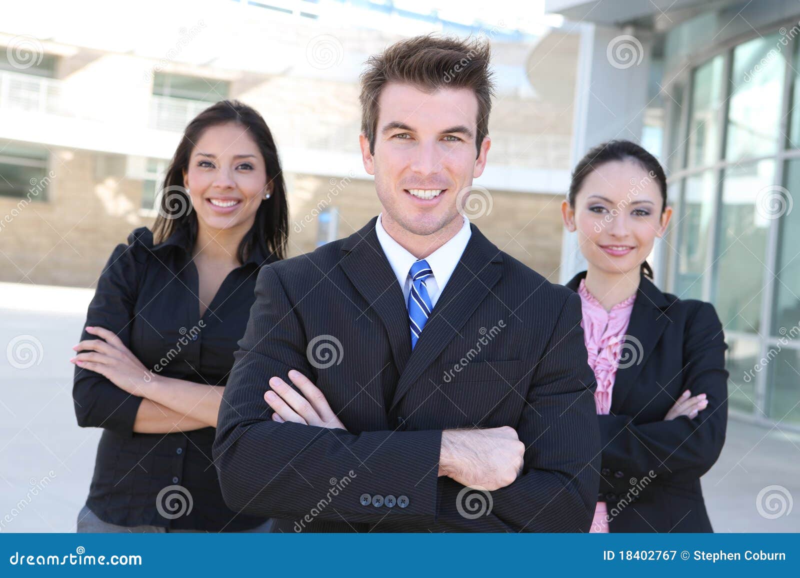 Man and Woman Business Team Stock Image - Image of businessperson ...