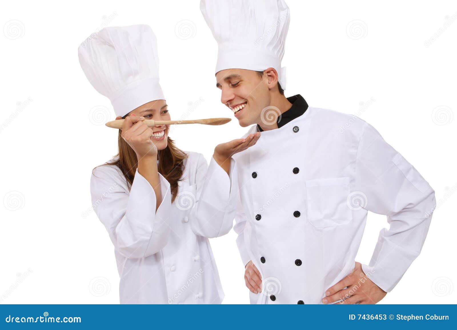Man and Woman Chef stock image. Image of asian, expression - 7436453