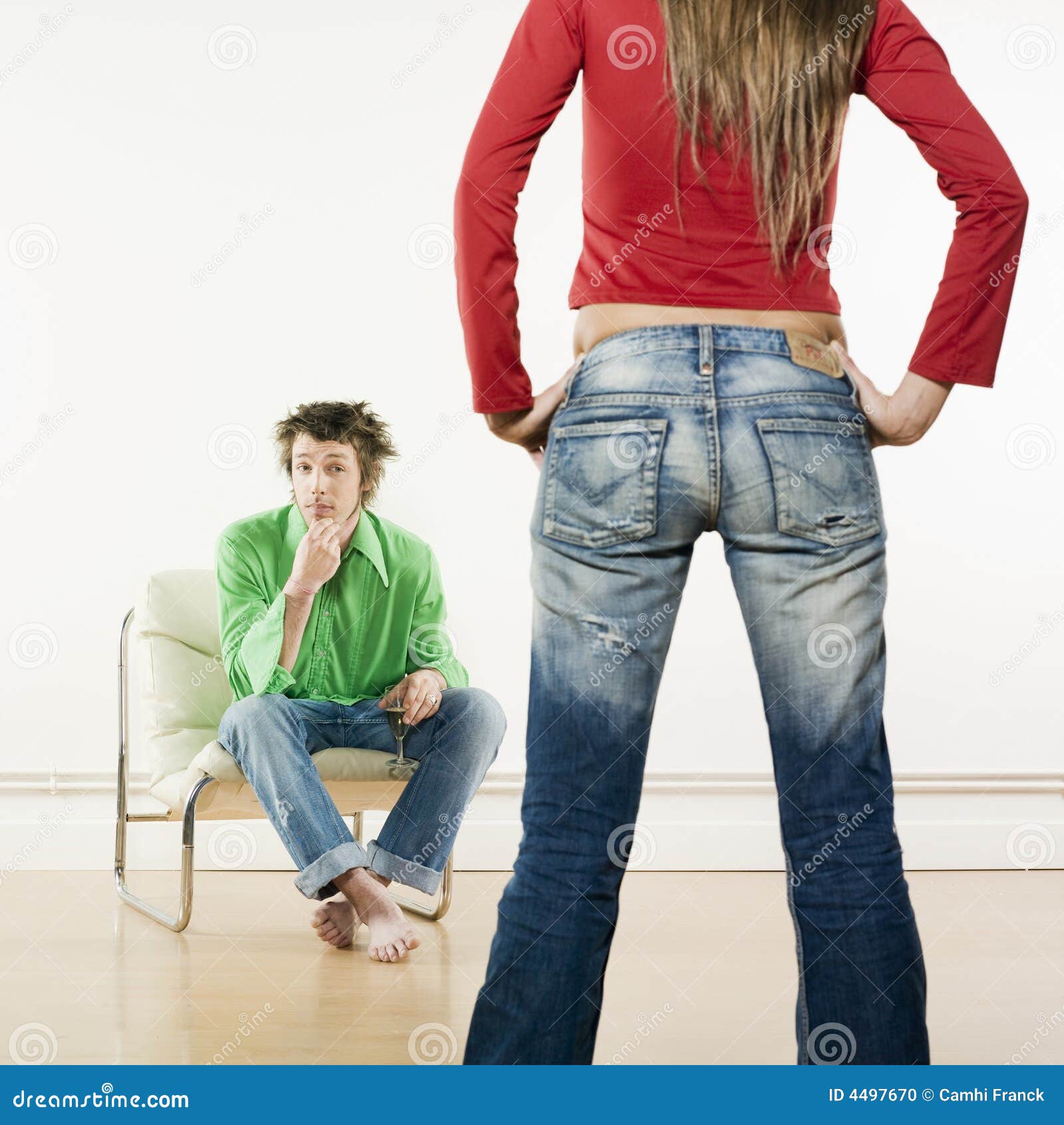 Man woman confrontation stock photo. Image of grimace - 4497670