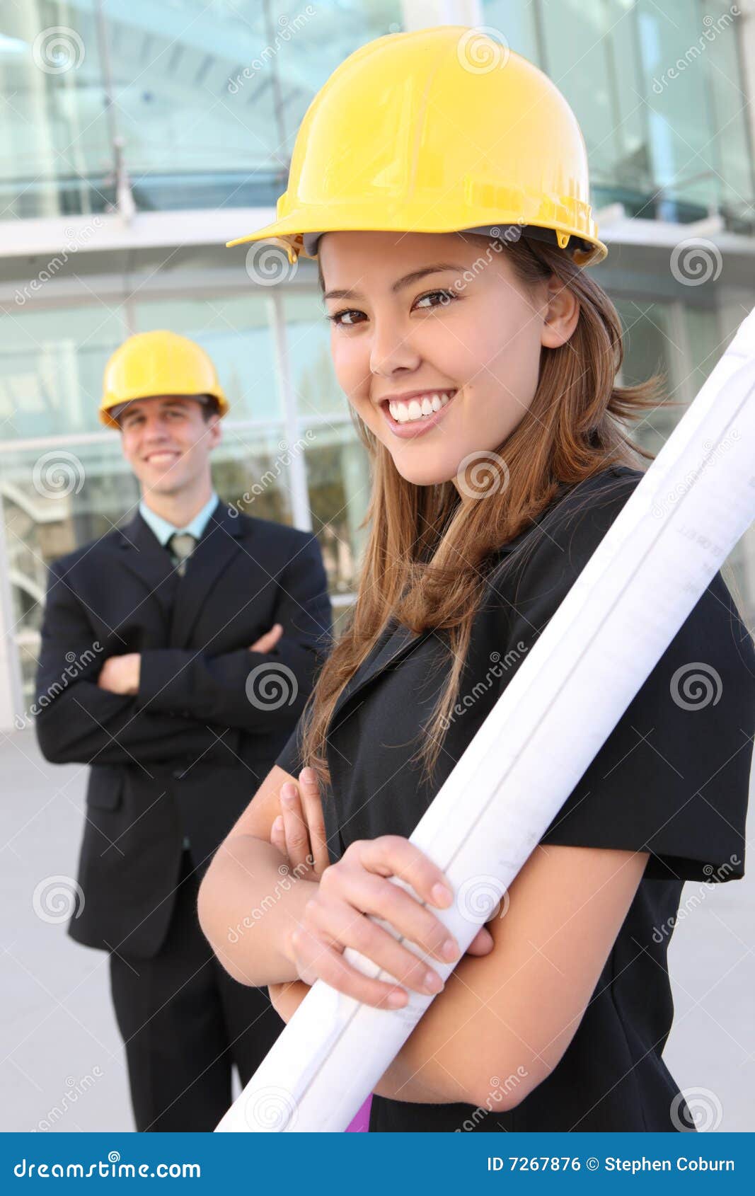Man and Woman Construction stock photo. Image of partner - 7267876
