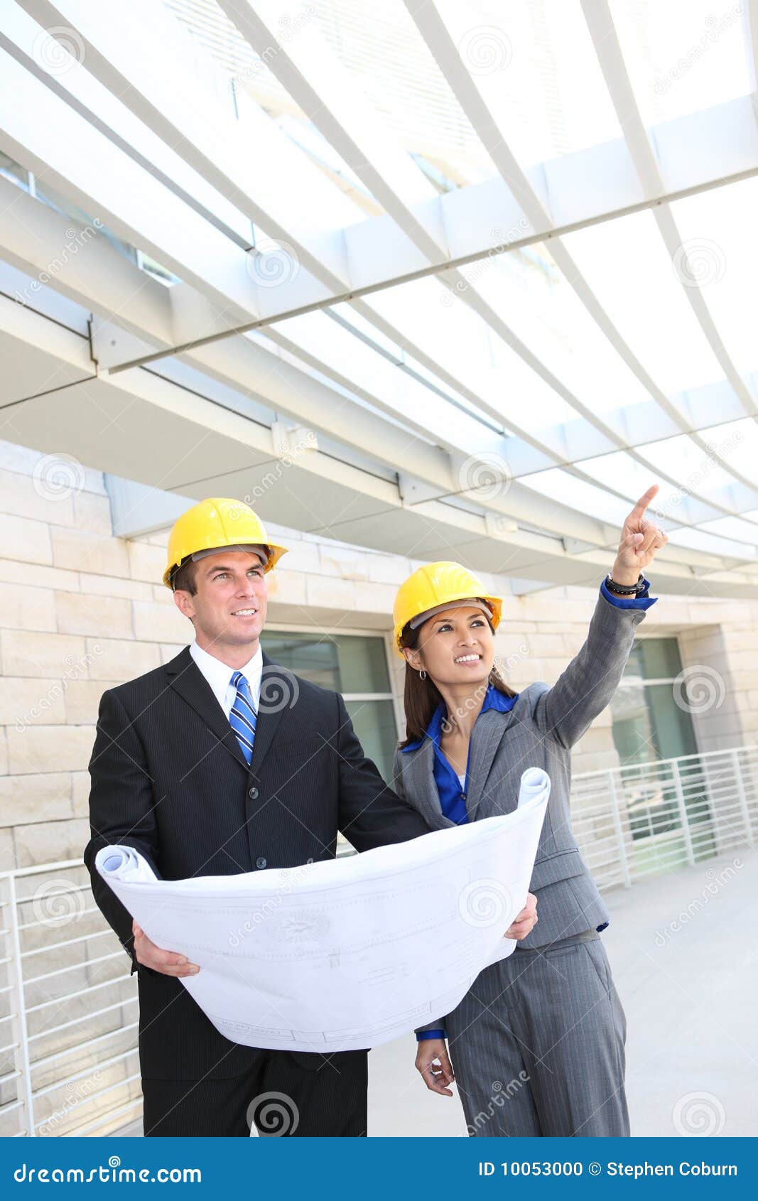 Man and Woman Construction Team Stock Photo - Image of designer, career ...