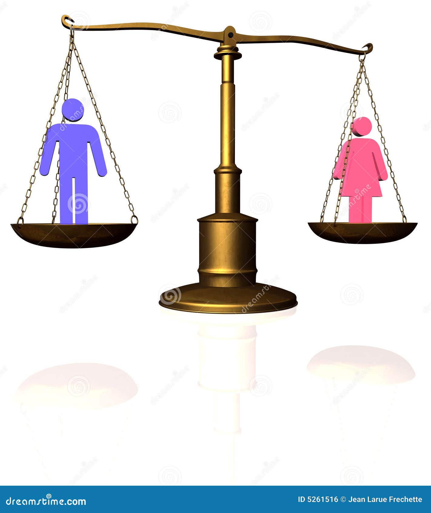 Man Woman equality scale stock illustration. Illustration of modern ...