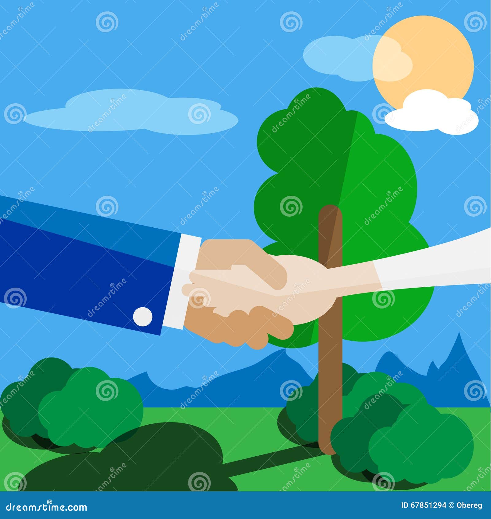 Man and woman hand to hand stock vector. Illustration of couple - 67851294